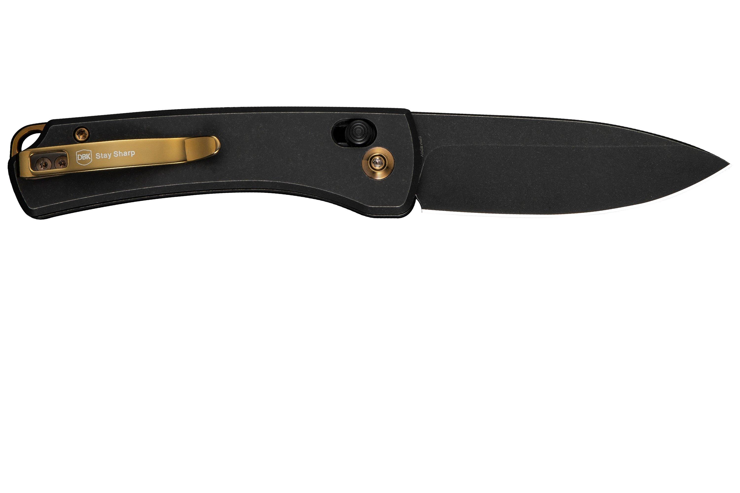 WE Knife Nightblade WE22046-1 Blackwash CPM 20CV, Black Titanium ...