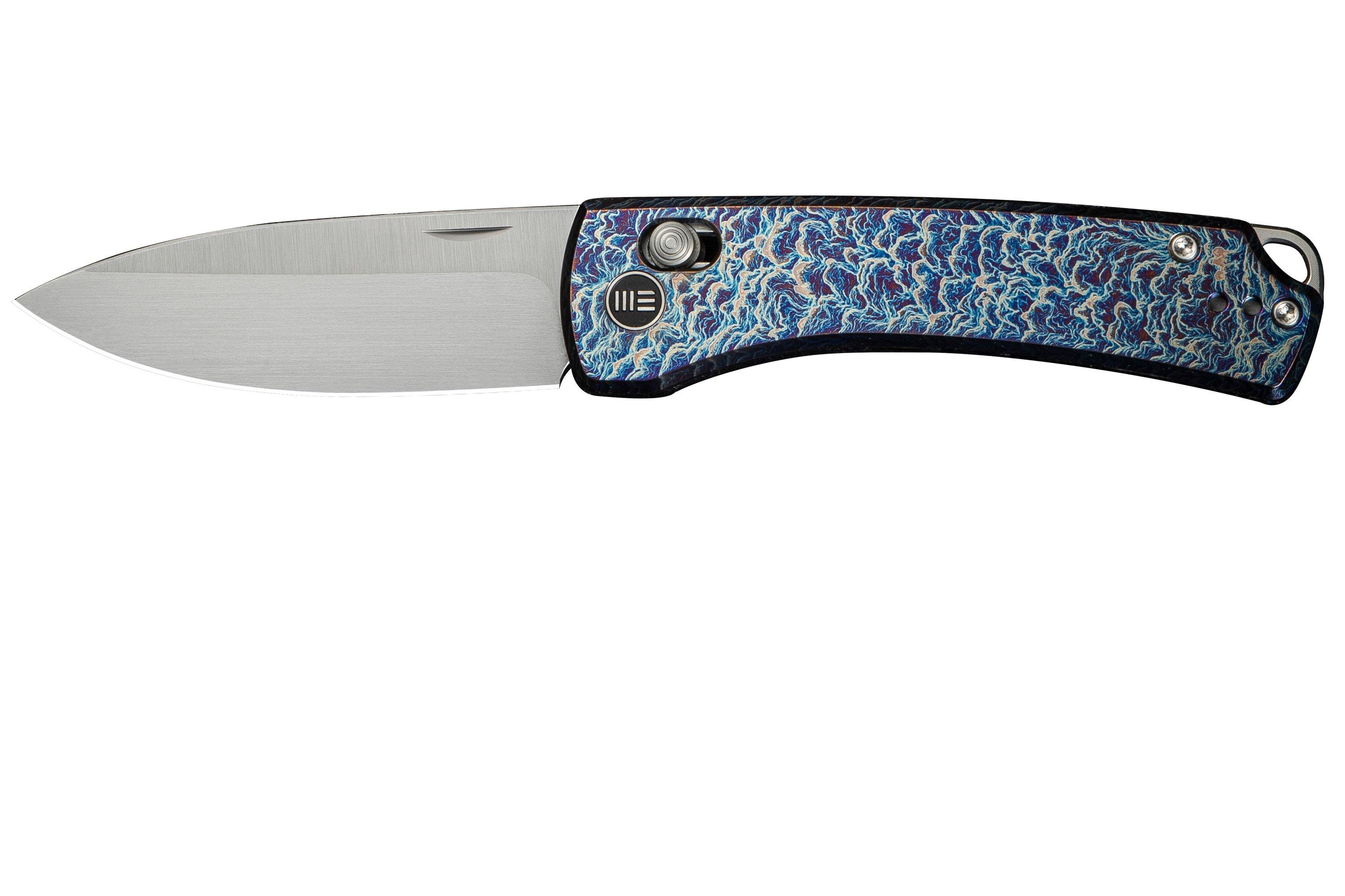 WE Knife Nightblade WE22046-4 Hand Rubbed CPM 20CV, Flamed Titanium ...