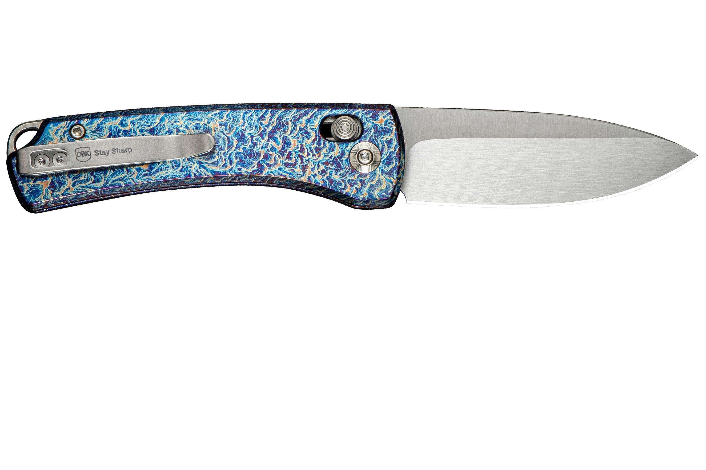 WE Knife Nightblade WE22046-4 Hand Rubbed CPM 20CV, Flamed Titanium ...