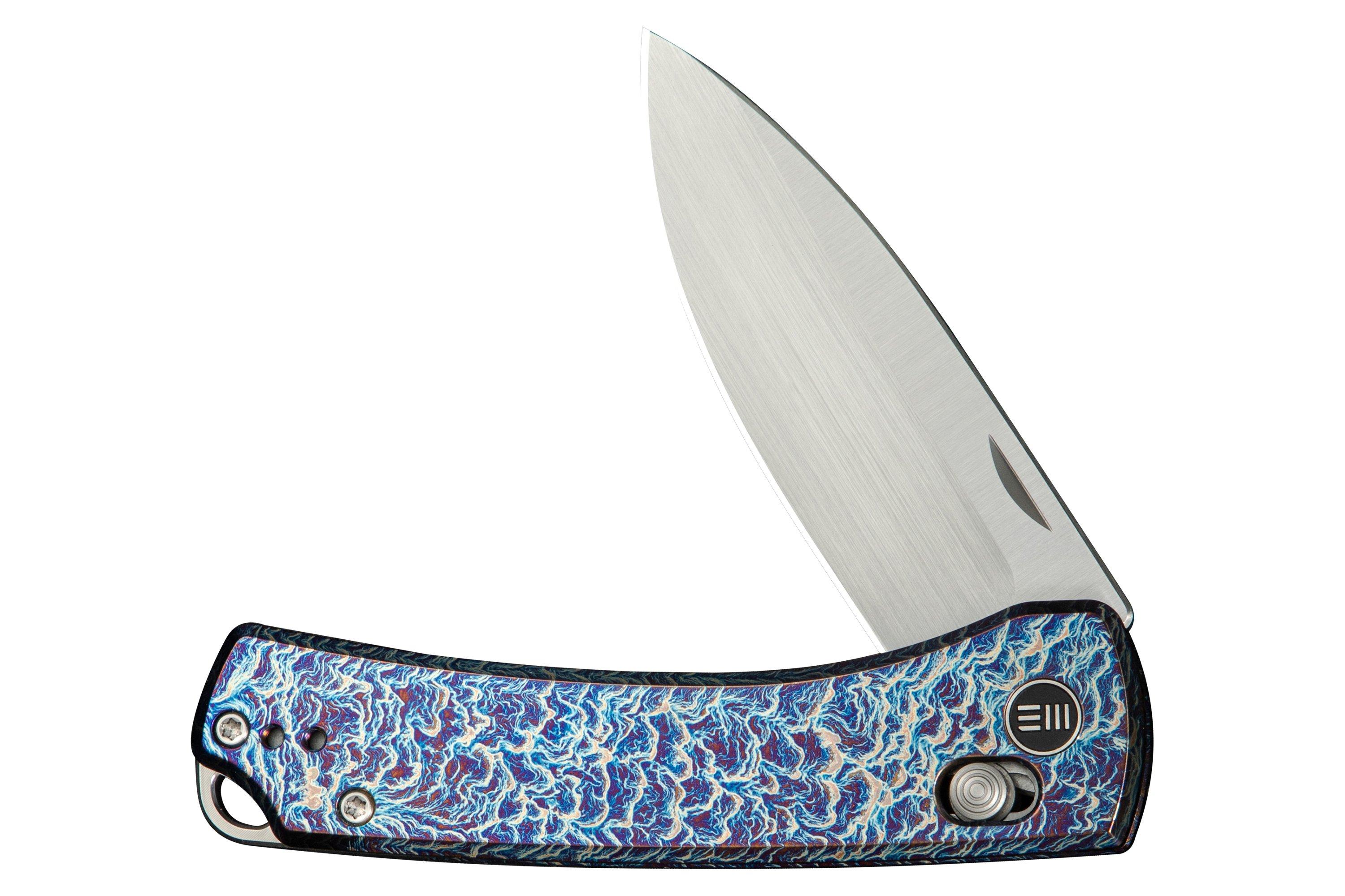 WE Knife Nightblade WE22046-4 Hand Rubbed CPM 20CV, Flamed Titanium ...