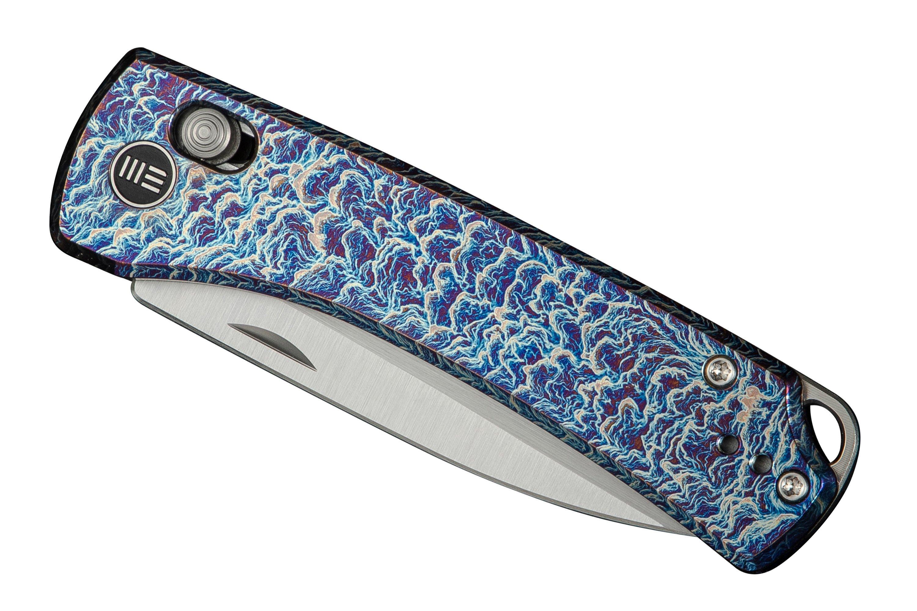 WE Knife Nightblade WE22046-4 Hand Rubbed CPM 20CV, Flamed Titanium ...