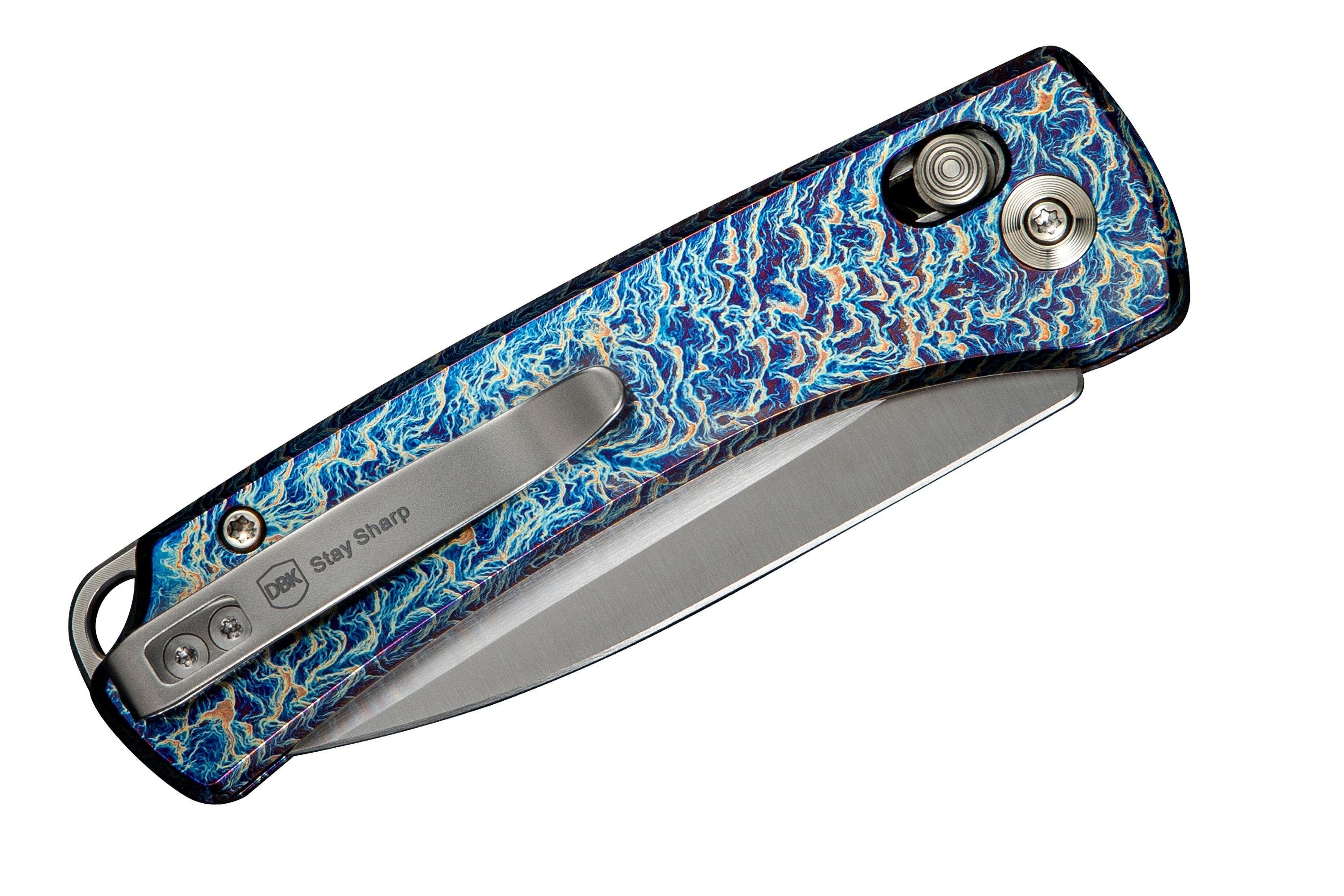 WE Knife Nightblade WE22046-4 Hand Rubbed CPM 20CV, Flamed Titanium ...