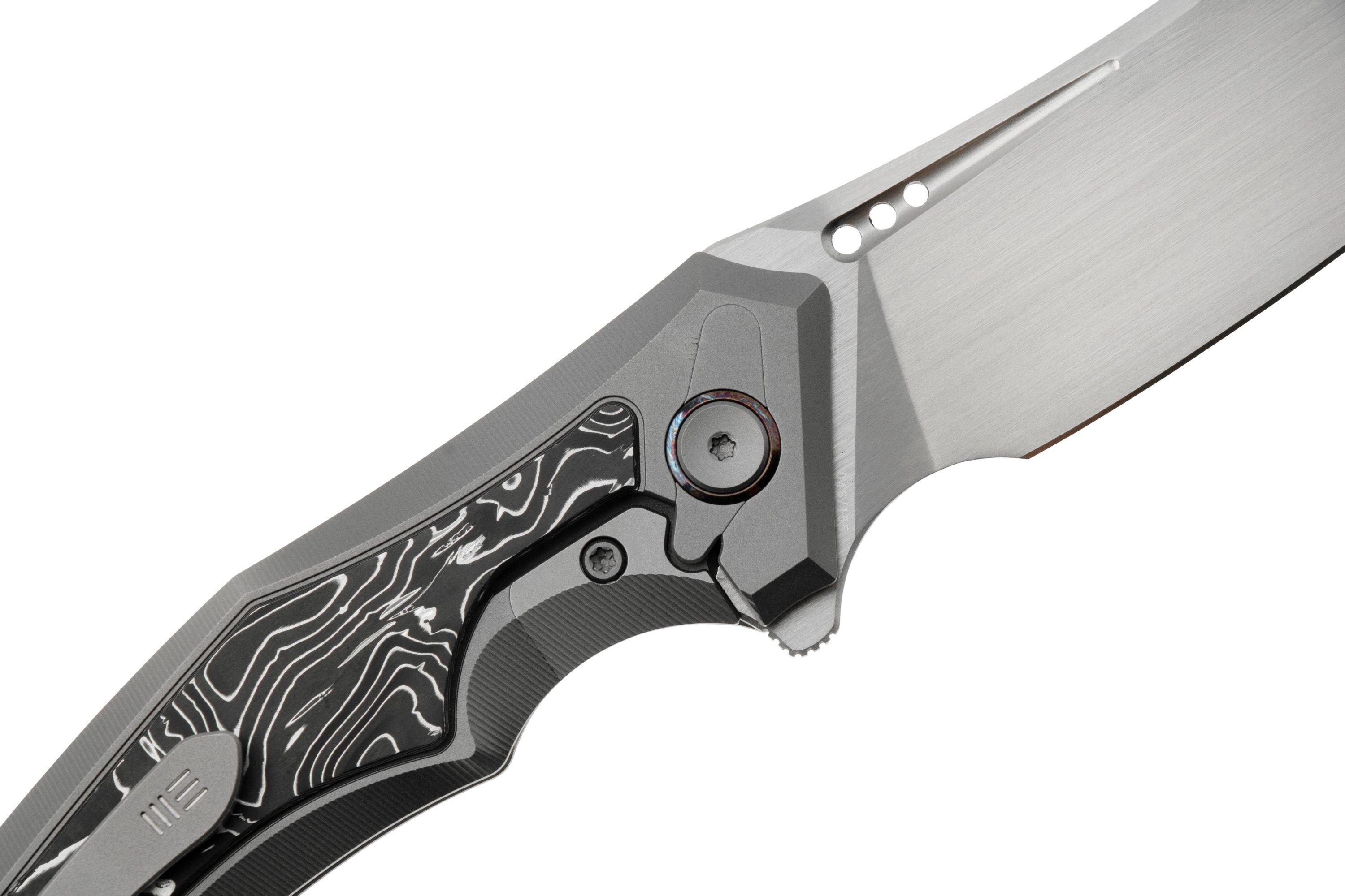 WE Knife Orpheus WE23009-2 CPM 20CV, Gray Titanium, Aluminium Foil Carbon Fiber, coltello da ...