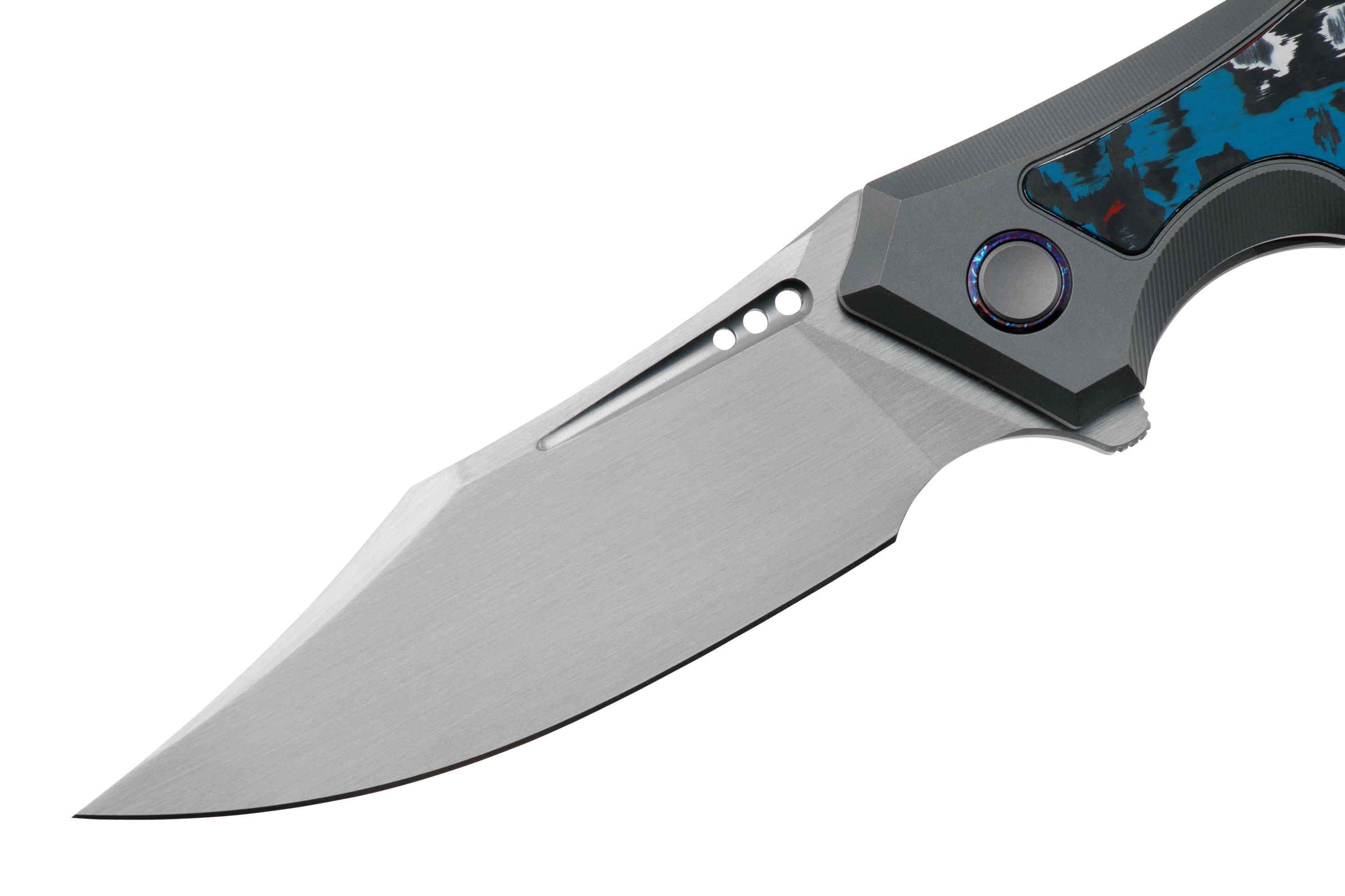 WE Knife Orpheus WE23009-4 CPM 20CV, Gray Titanium, Nebula Fat Carbon ...