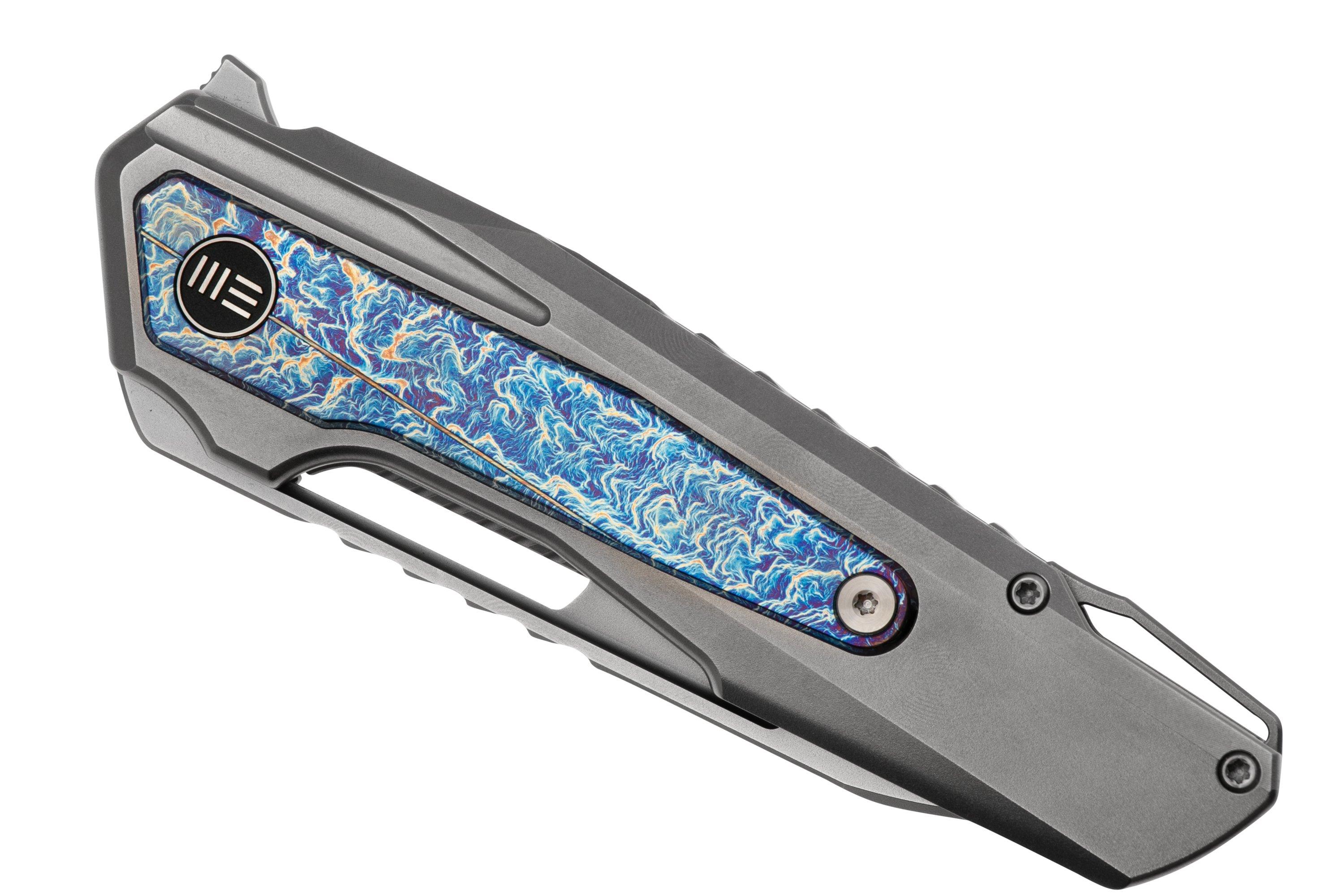 WE Knife Falcaria WE23012B-1 Polished Bead Blasted CPM 20CV, Polished ...
