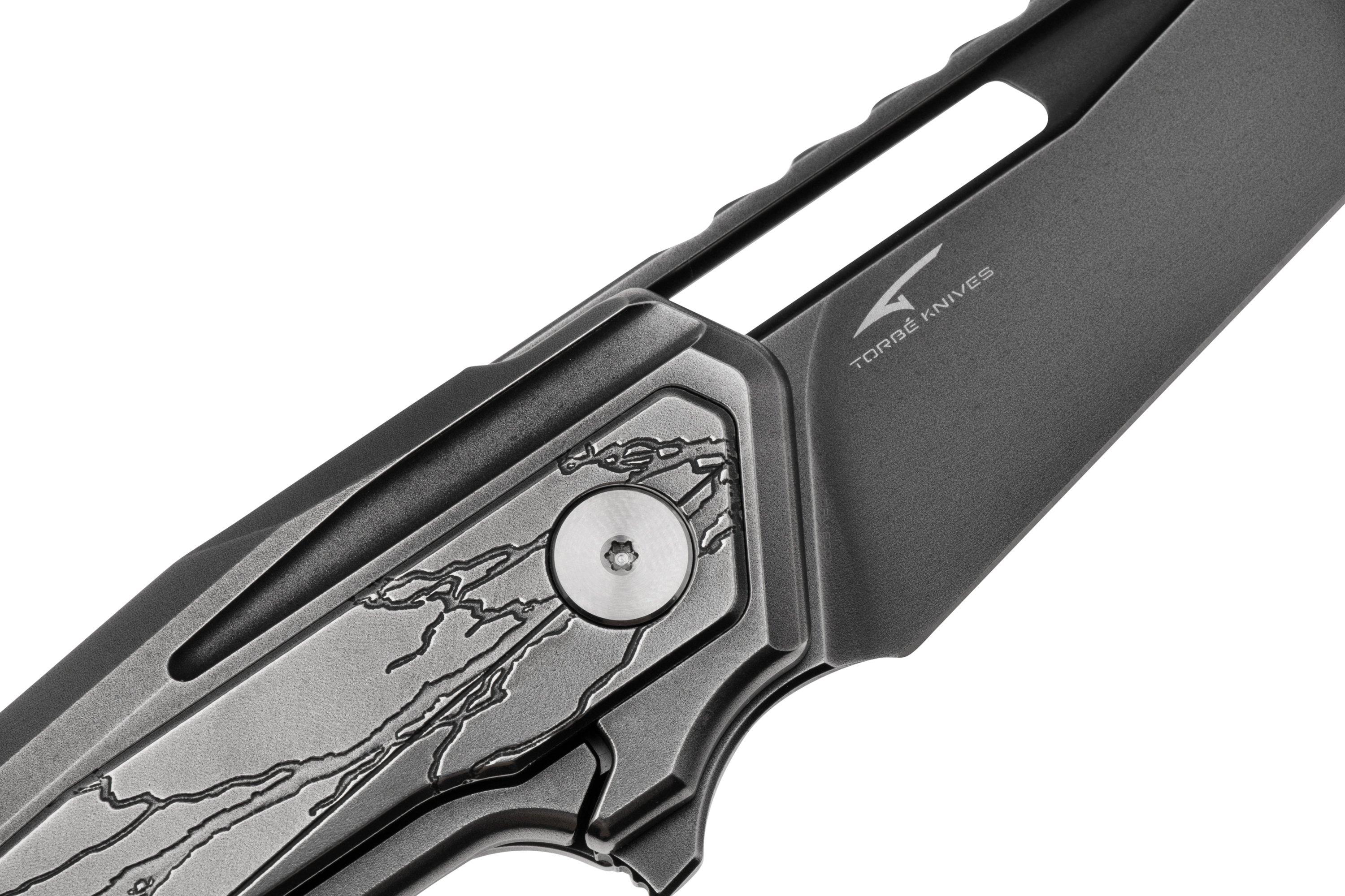 WE Knife Falcaria WE23012B-4 Polished Gray CPM 20CV, Polished Gray ...