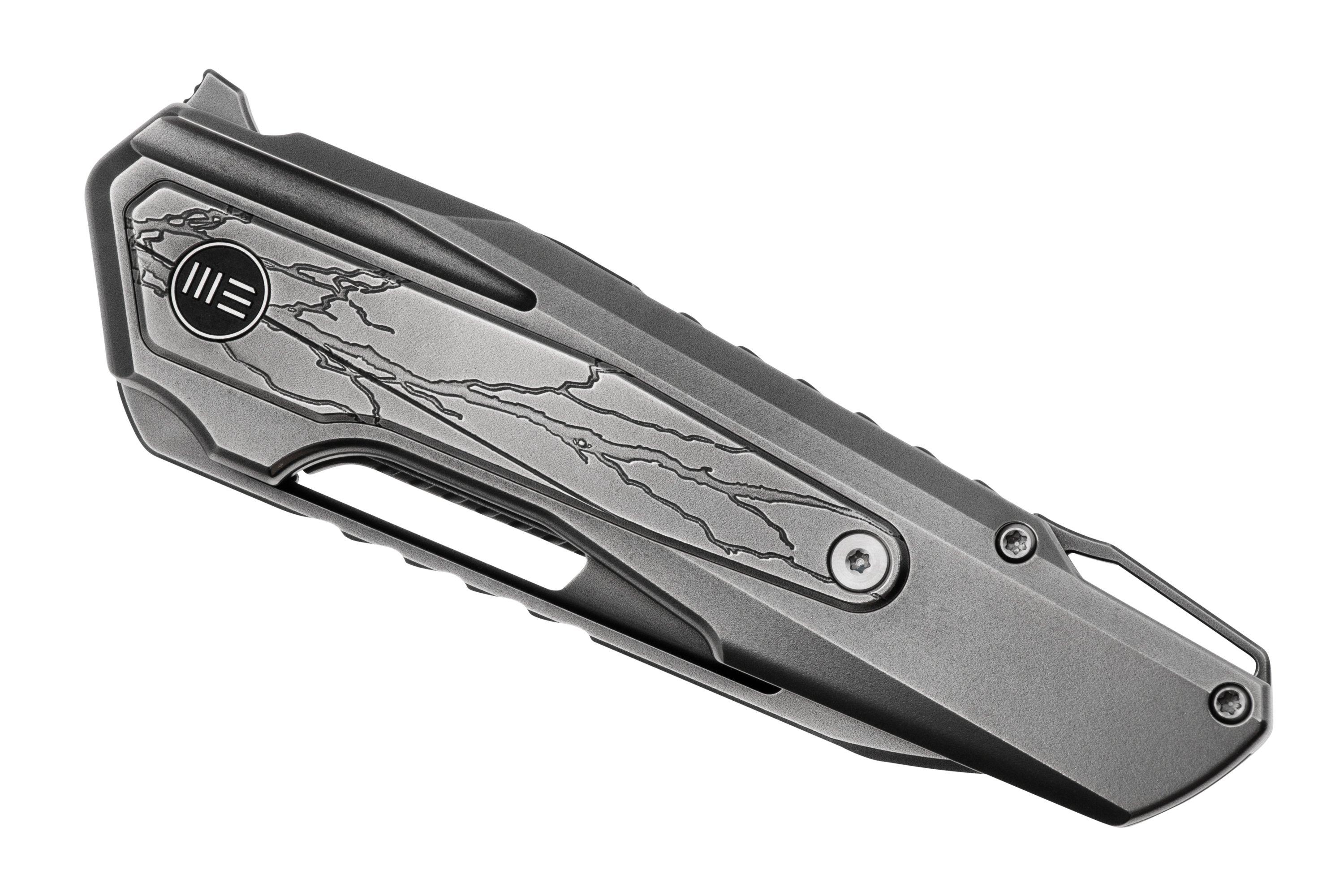 WE Knife Falcaria WE23012B-4 Polished Gray CPM 20CV, Polished Gray ...