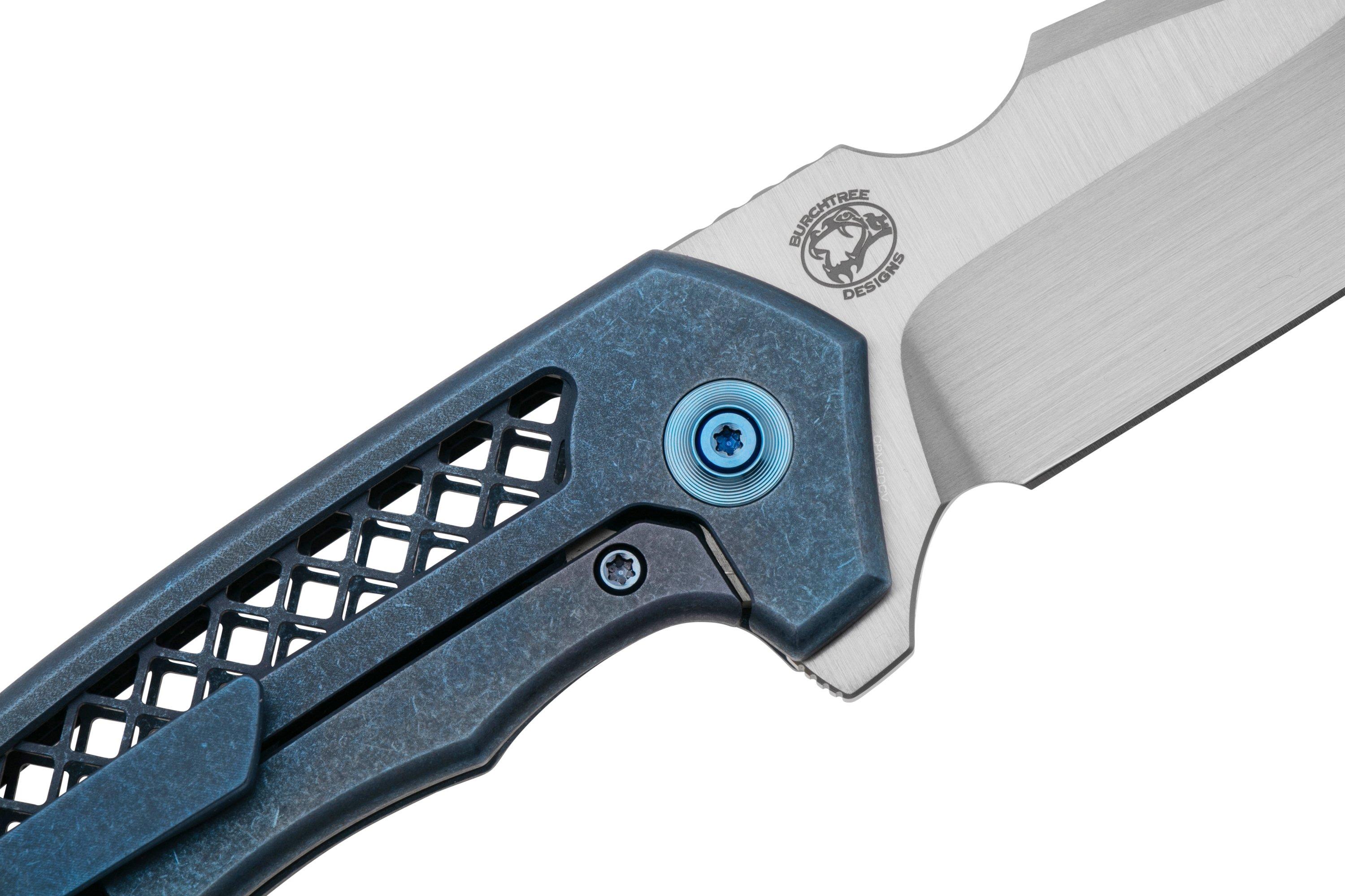 WE Knife Harpen WE23019-2 Blue Titanium, pocket knife, Michael Burch ...