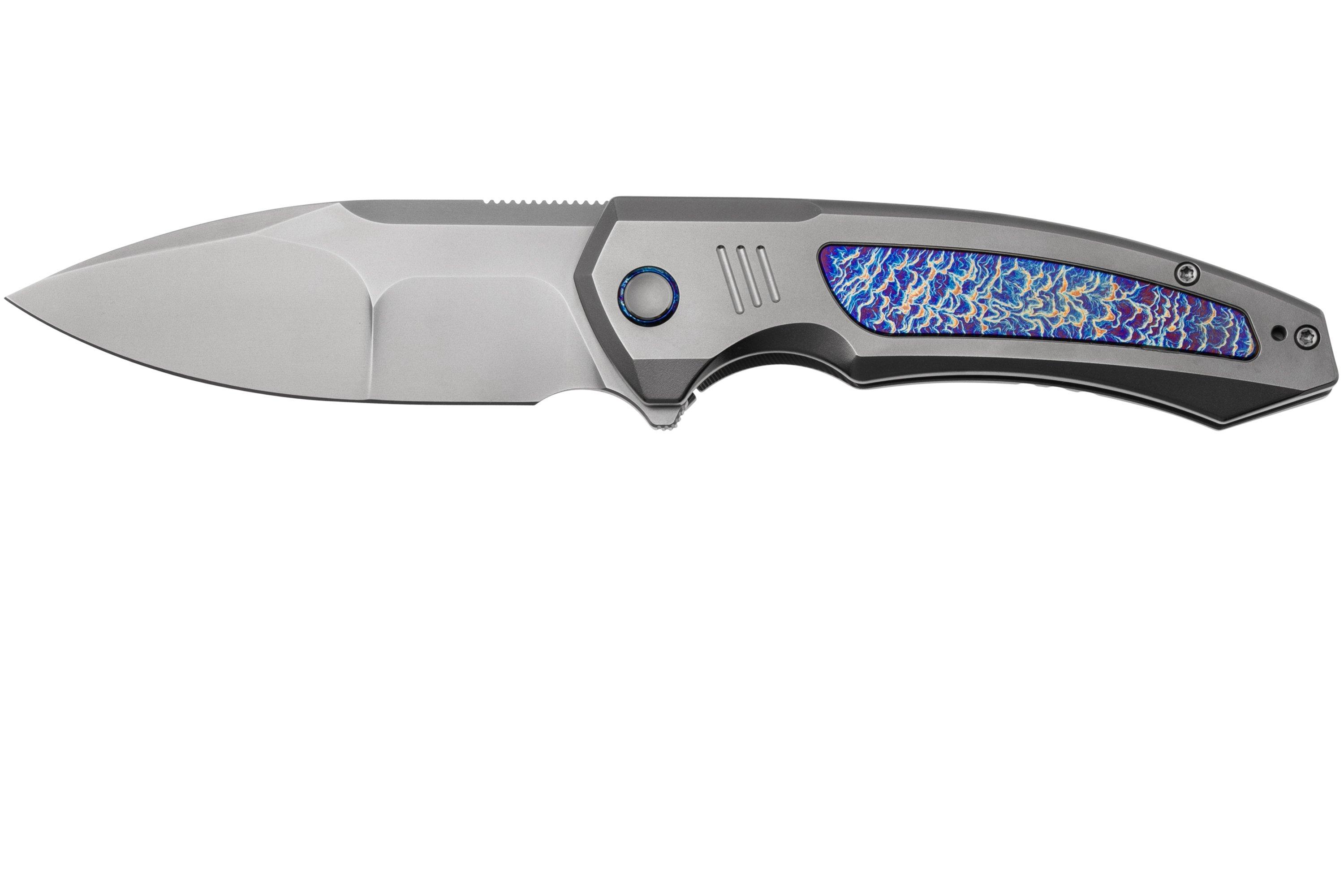 WE Knife Hyperactive WE23030-1 Polished Bead Blasted Vanax, Polished ...