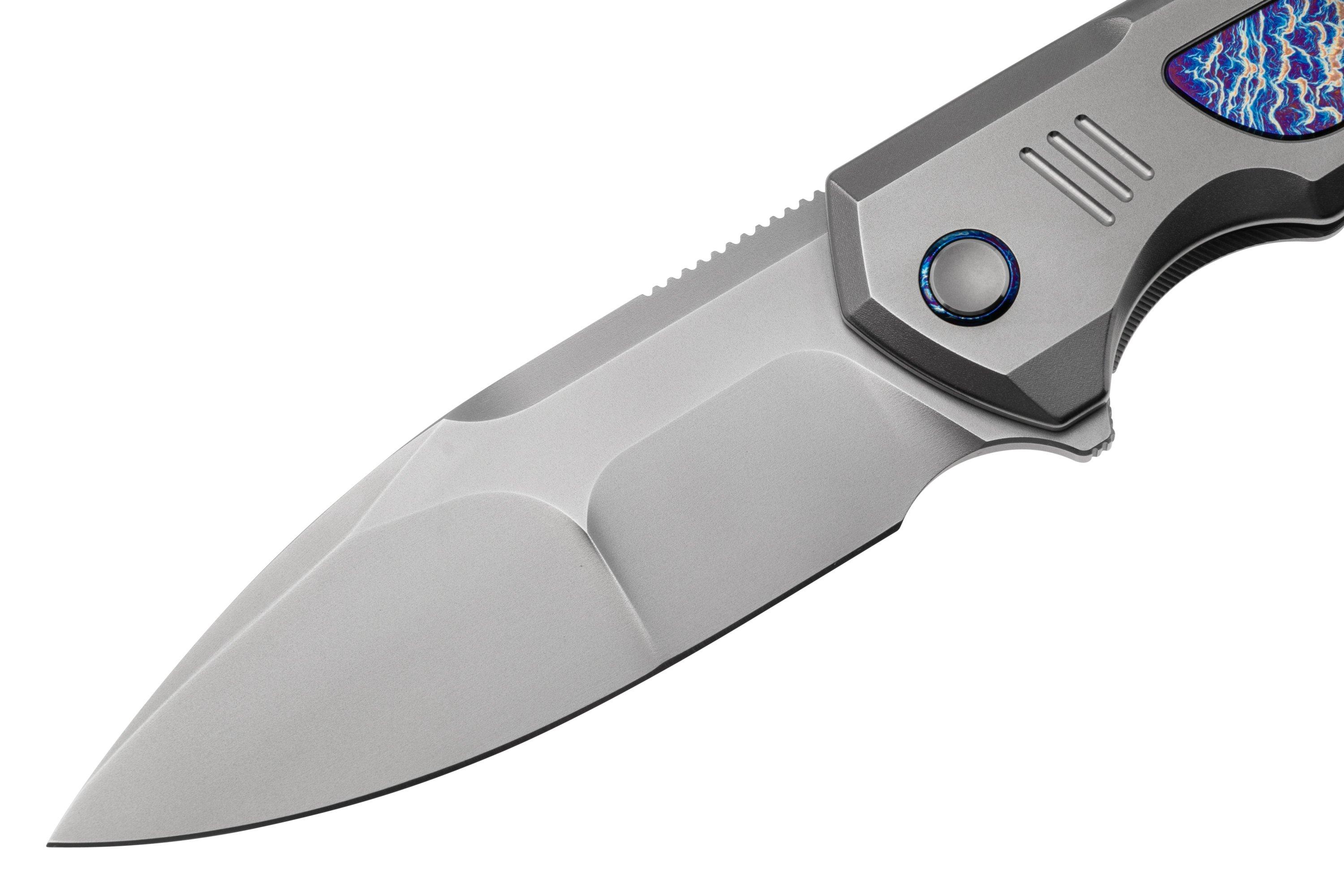 WE Knife Hyperactive WE23030-1 Polished Bead Blasted Vanax, Polished ...