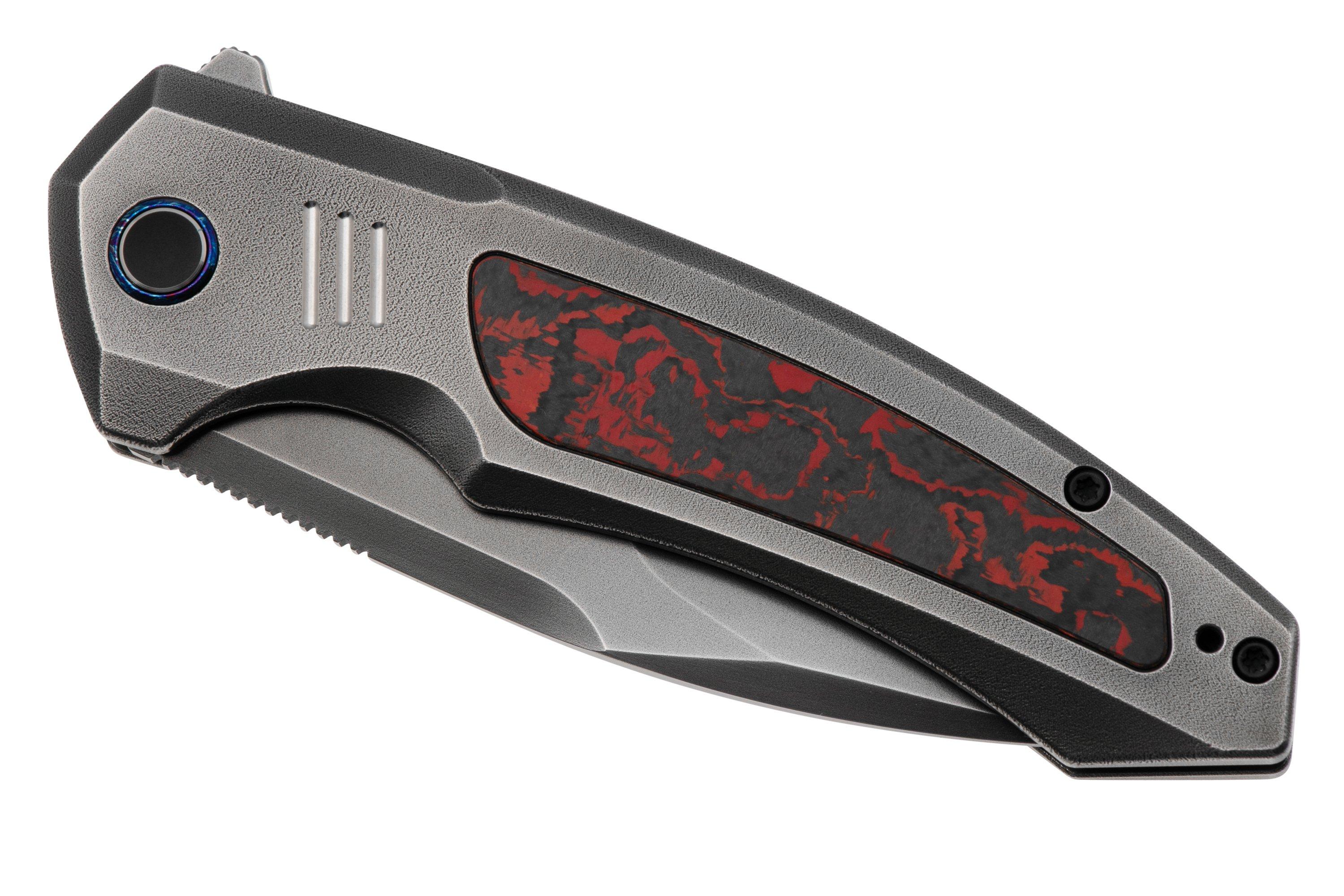 WE Knife Hyperactive WE23030-2 Gray Vanax, Polished Gray Orange Peel ...