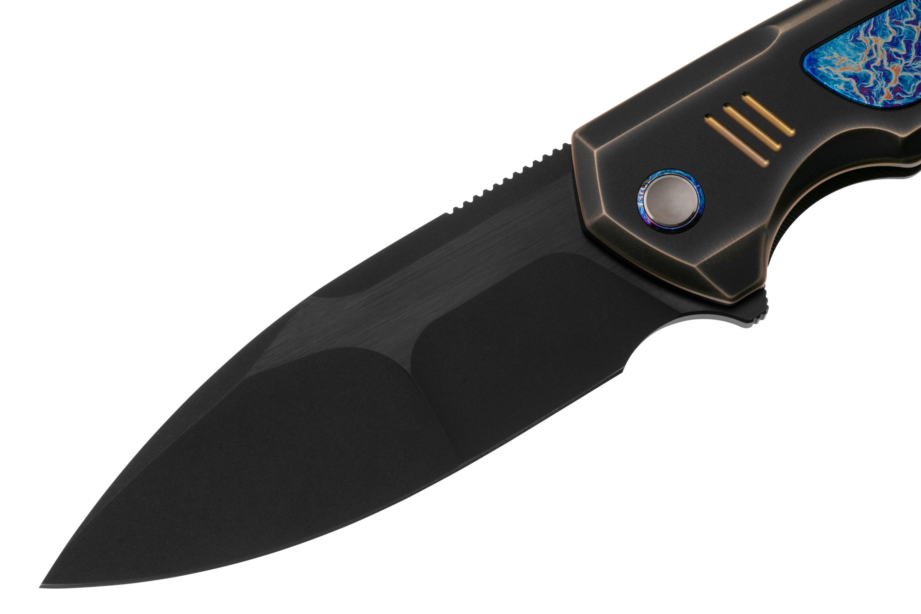 WE Knife Hyperactive WE23030-4 Black Brushed Vanax, Bronze/Black ...