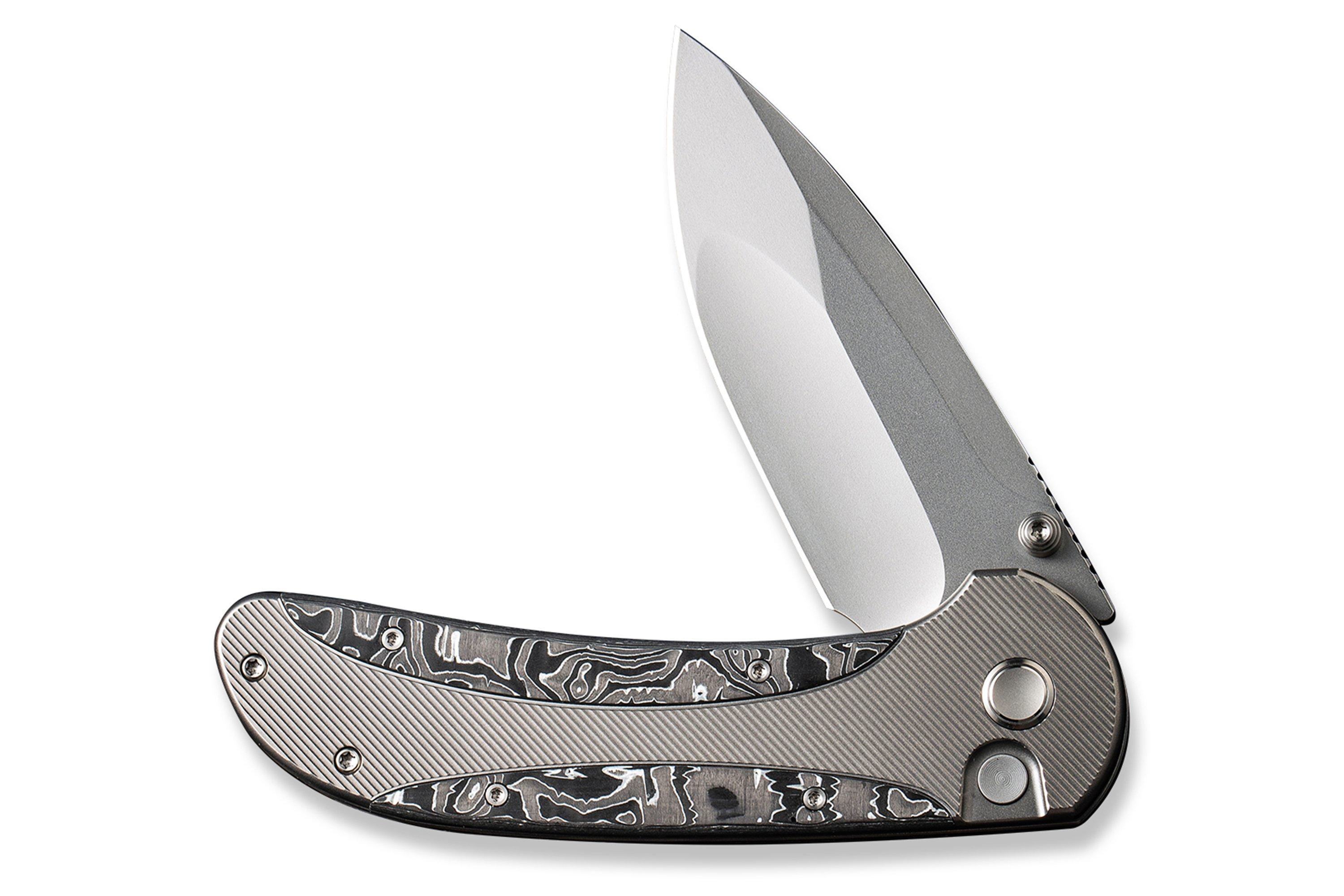 WE Knife Zizzit WE23031-2 Bead Blasted CPM 20CV, Polished Bead Blasted ...