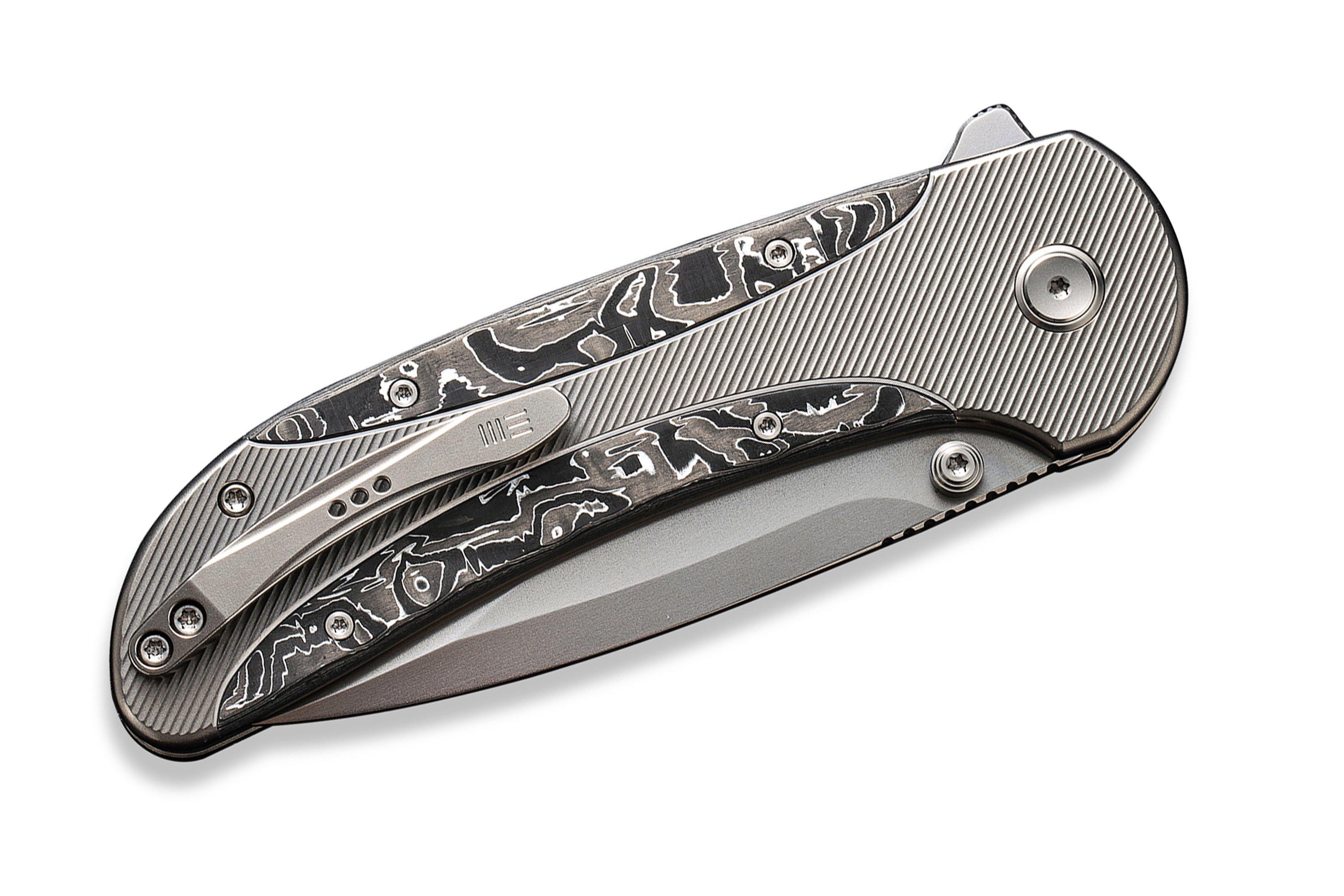 WE Knife Zizzit WE23031-2 Bead Blasted CPM 20CV, Polished Bead Blasted ...