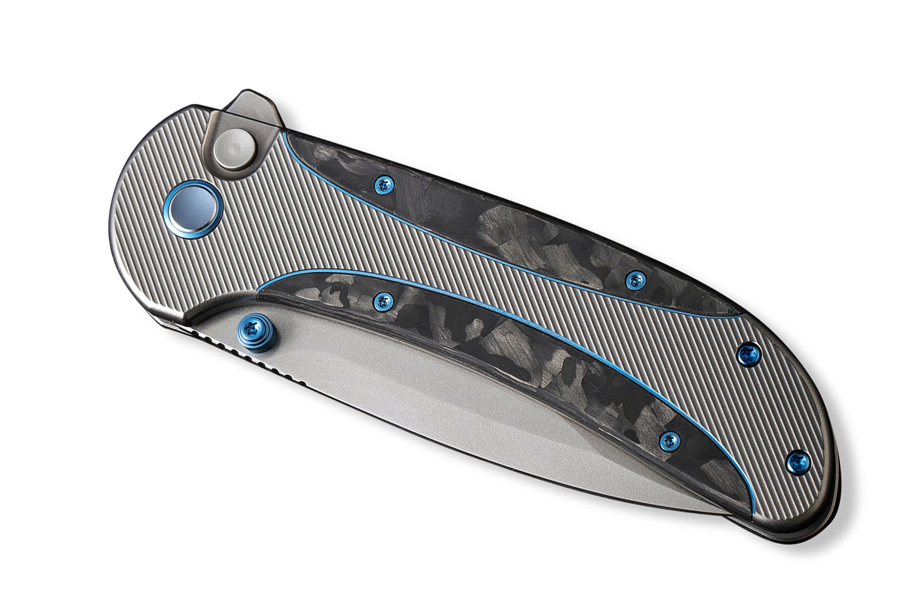 WE Knife Zizzit WE23031-3 Bead Blasted CPM 20CV, Polished Bead Blasted ...