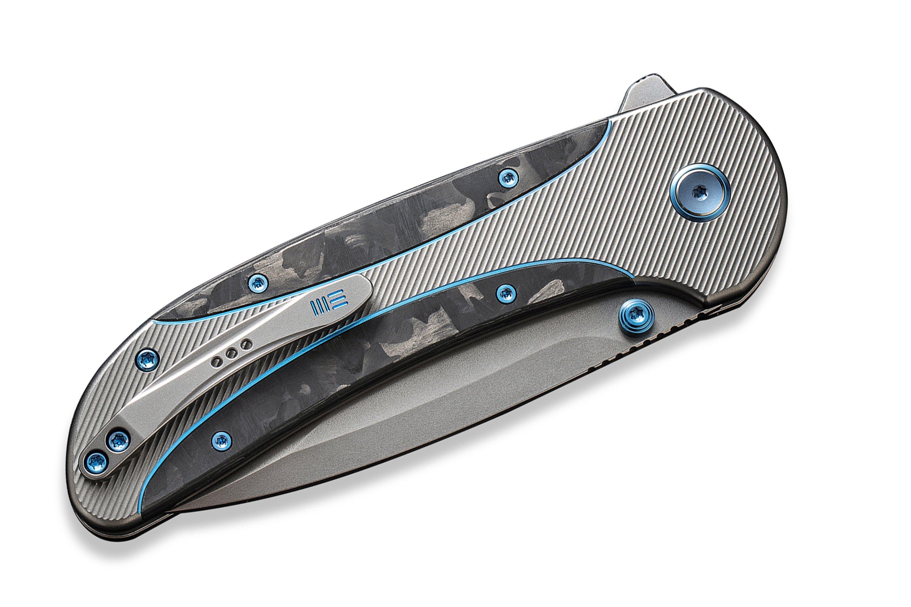WE Knife Zizzit WE23031-3 Bead Blasted CPM 20CV, Polished Bead Blasted ...
