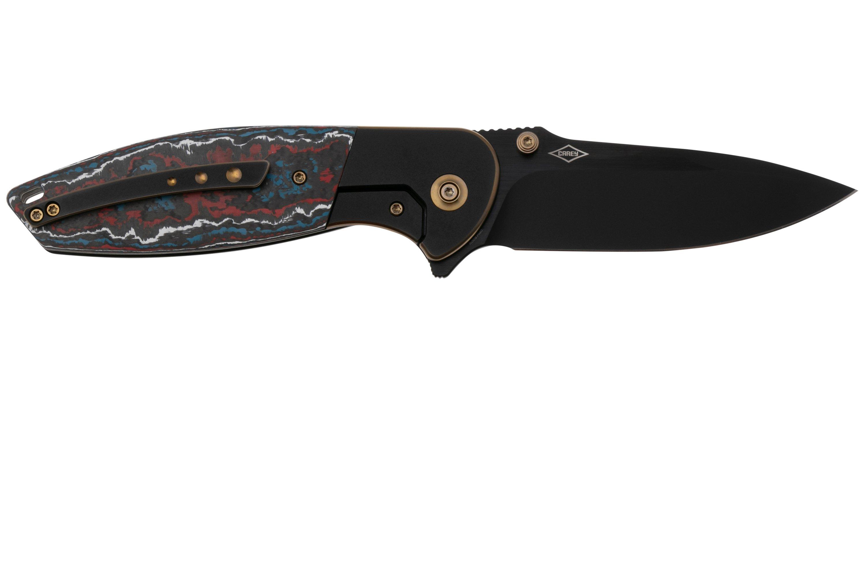WE Knife Nitro OG WE23035-4 Blackwashed, Black Brushed Flats CPM 20CV ...