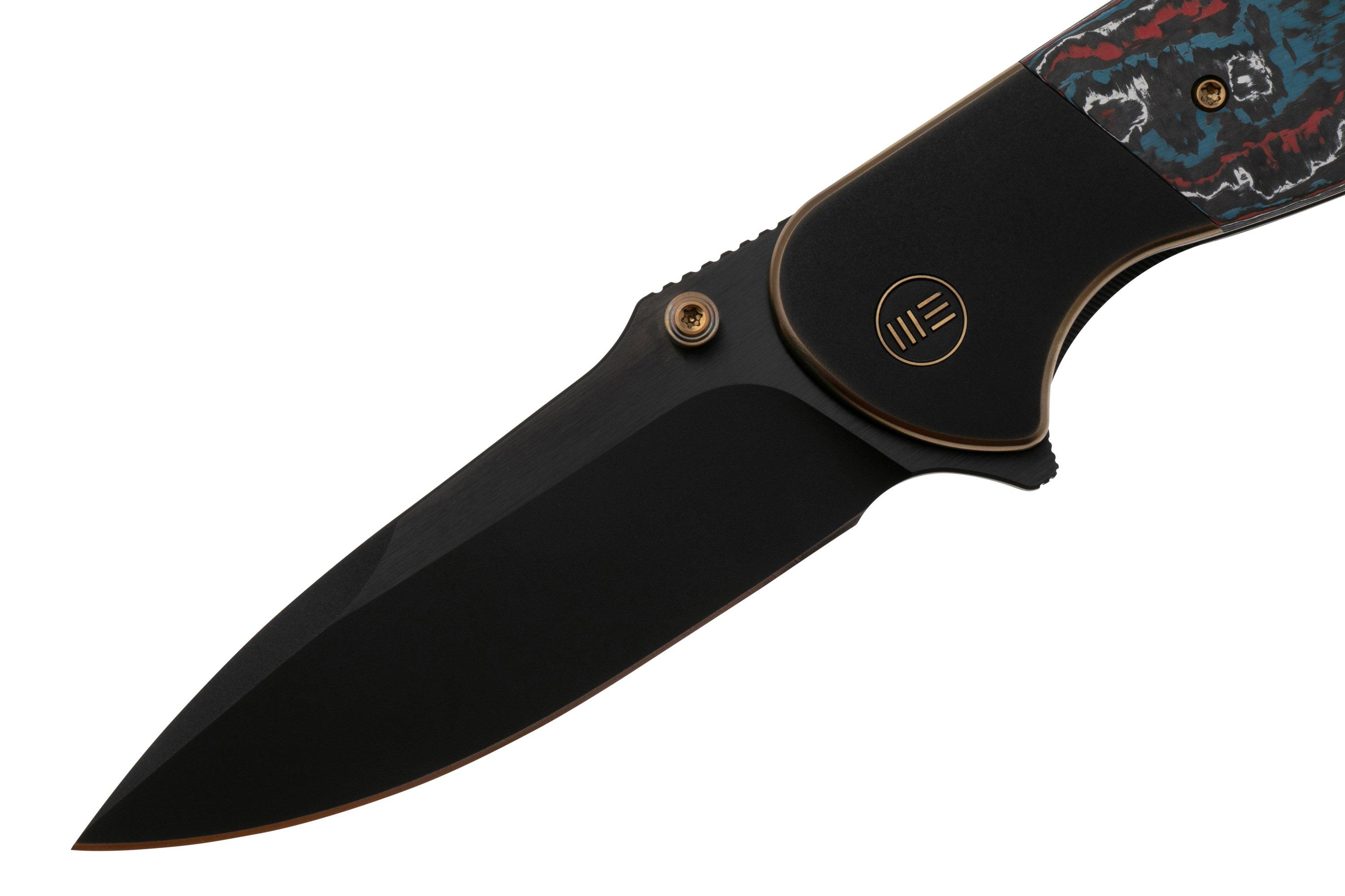 WE Knife Nitro OG WE23035-4 Blackwashed, Black Brushed Flats CPM 20CV ...