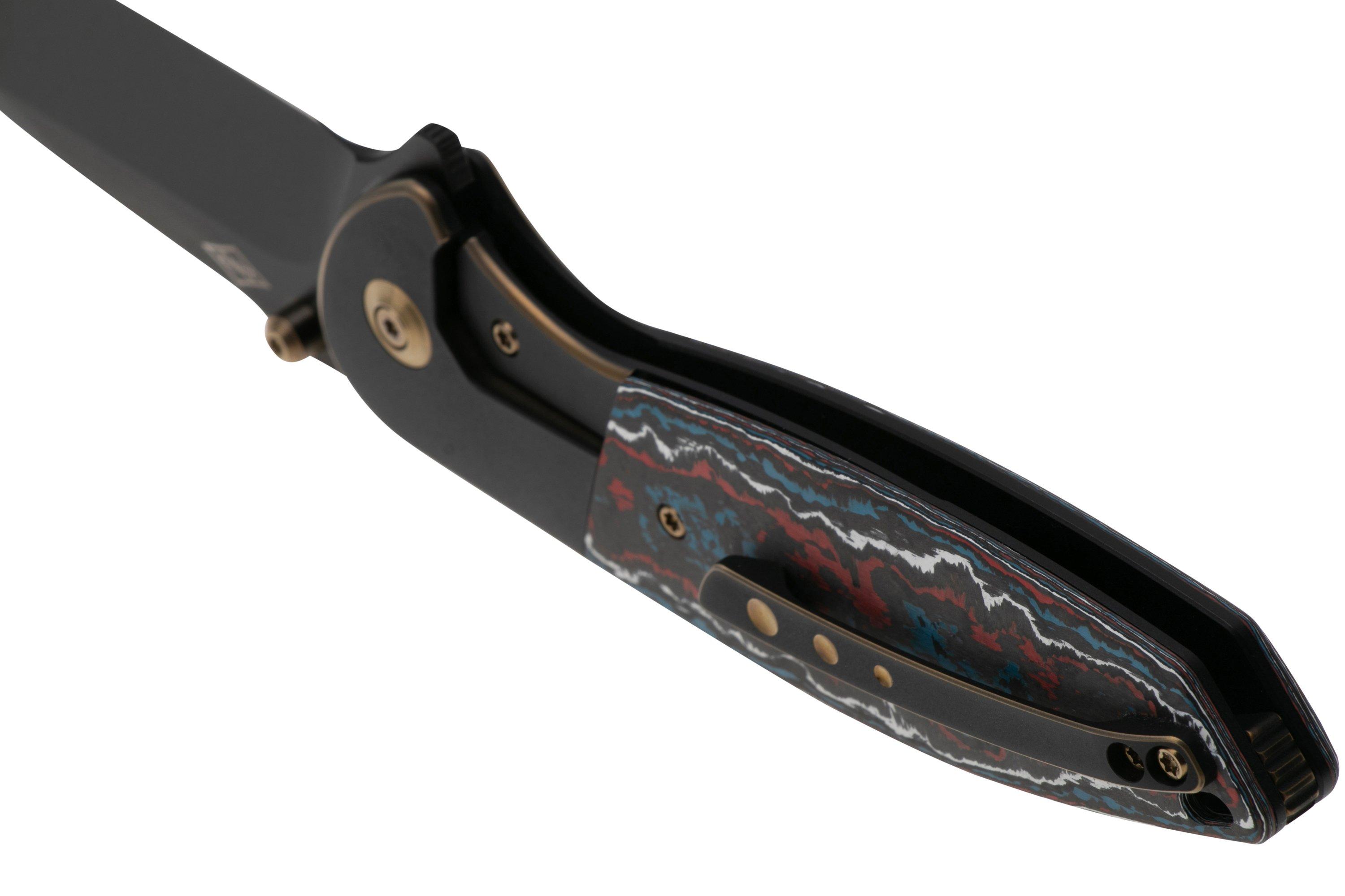 Nóż składany WE Knife Nitro OG WE23035-4 Blackwashed, Black Brushed ...