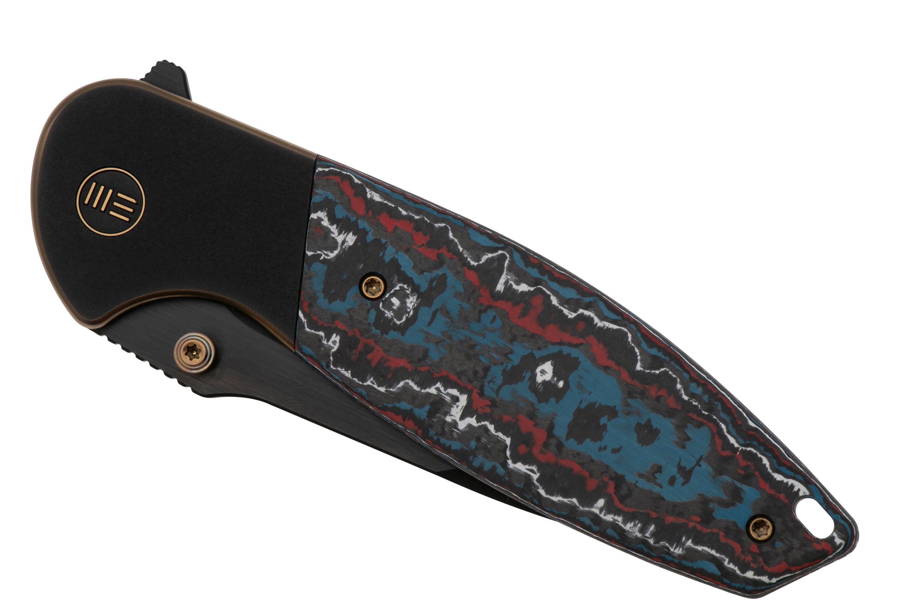 WE Knife Nitro OG WE23035-4 Blackwashed, Black Brushed Flats CPM 20CV ...