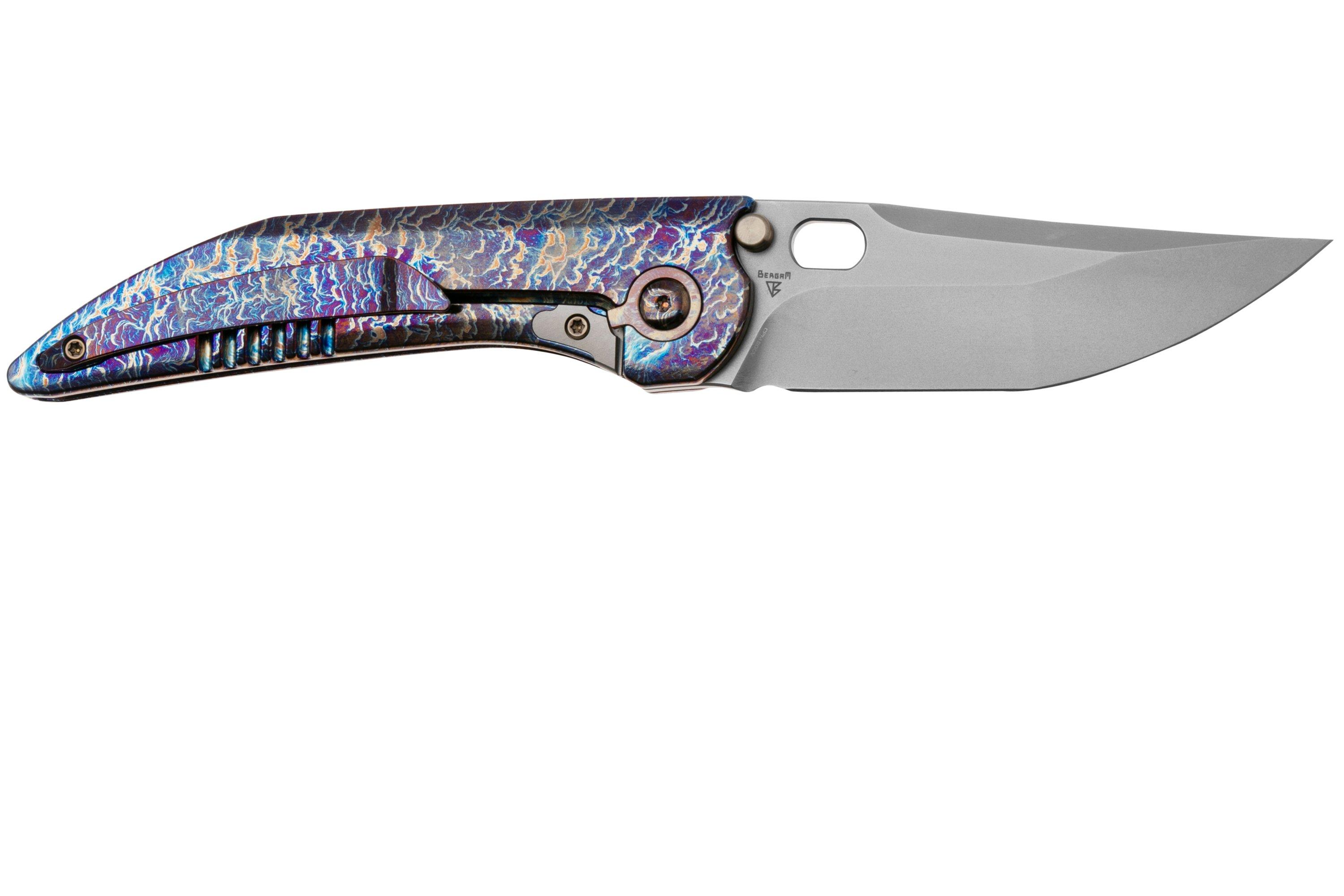 WE Knife Attor WE23037-2 Polished Bead Blasted CPM 20CV, Flamed ...