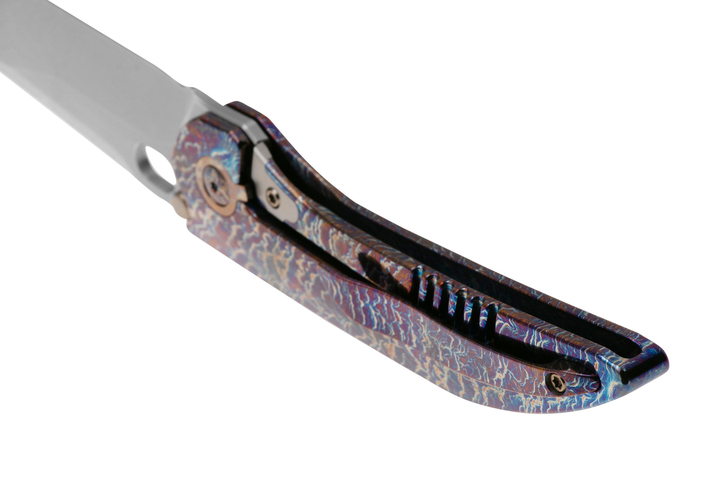 WE Knife Attor WE23037-2 Polished Bead Blasted CPM 20CV, Flamed ...