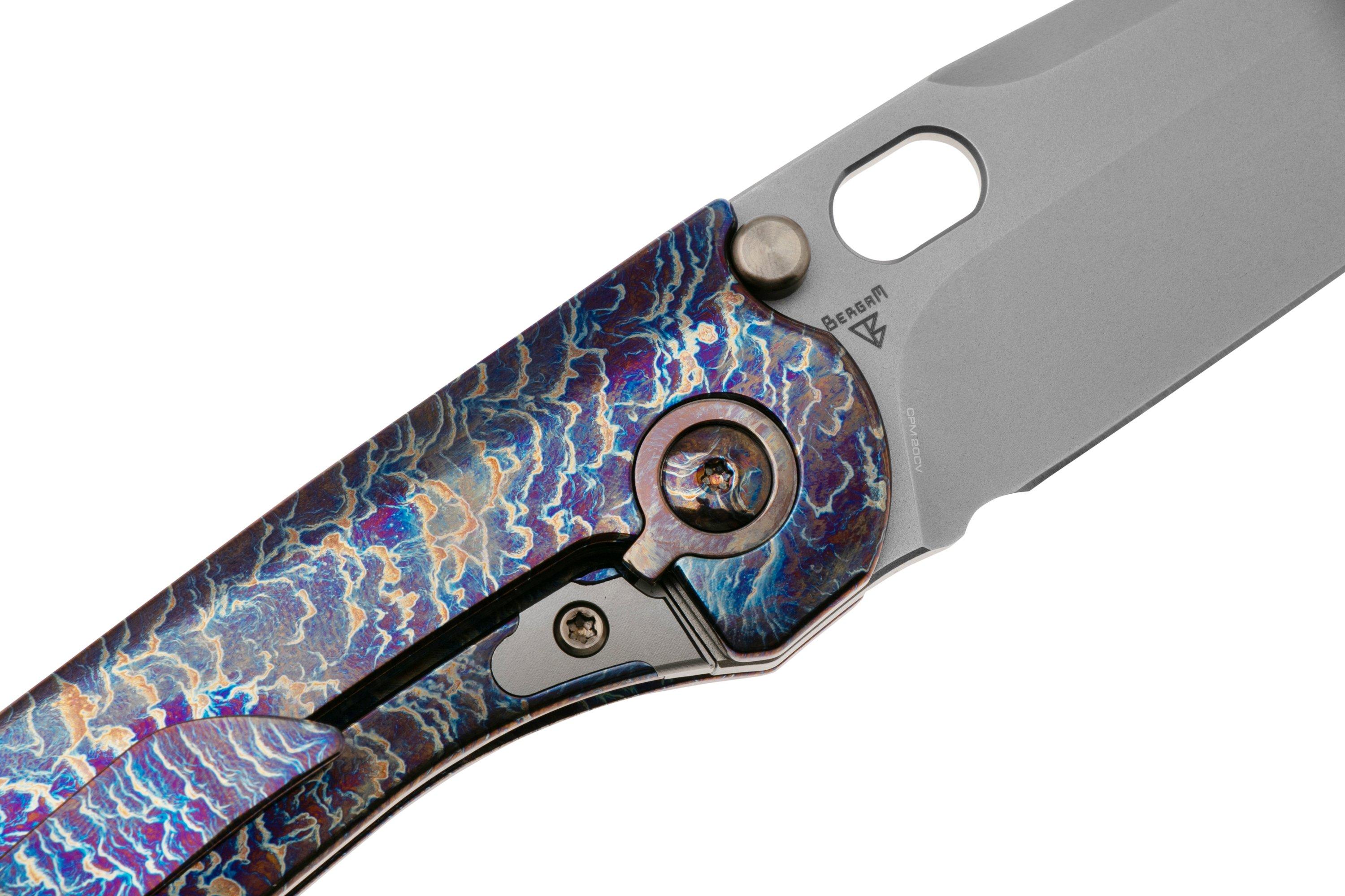 WE Knife Attor WE23037-2 Polished Bead Blasted CPM 20CV, Flamed ...