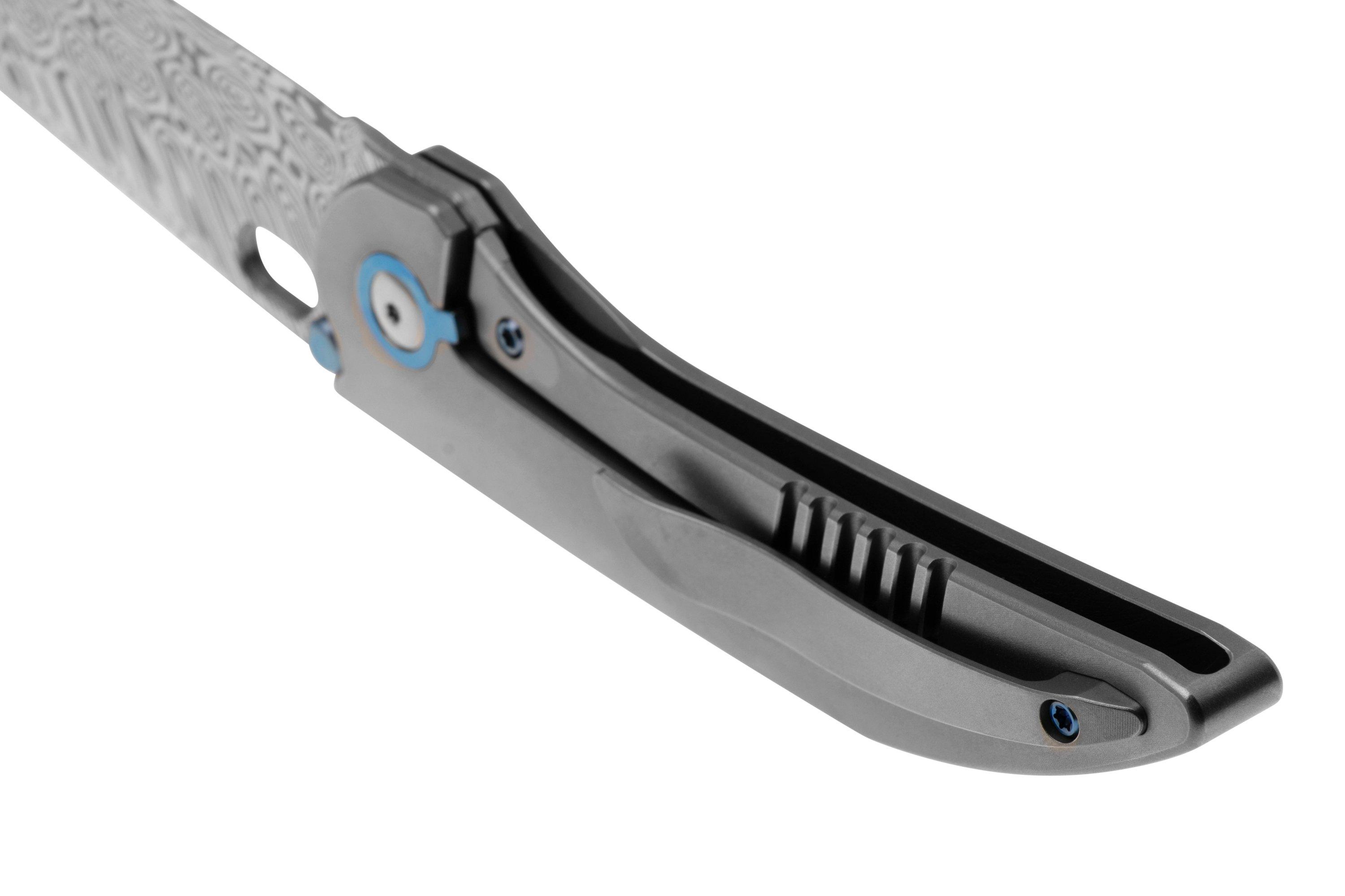 WE Knife Attor WE23037-DS1 Heimskringla Damasteel, Polished Bead ...