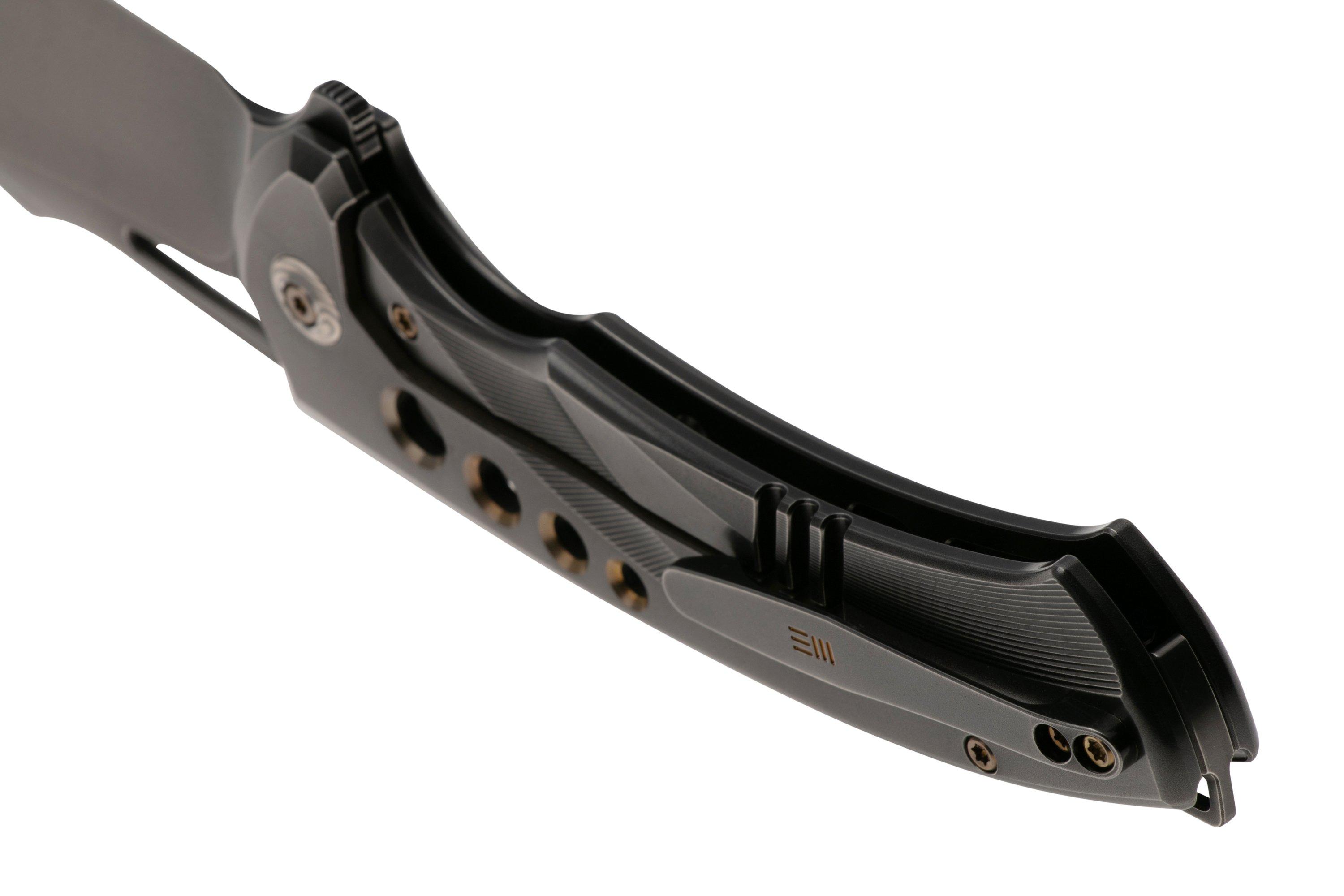 WE Knife Swiftfin WE23051-3 Polished Gray CPM 20CV, Gray Titanium, Dark ...