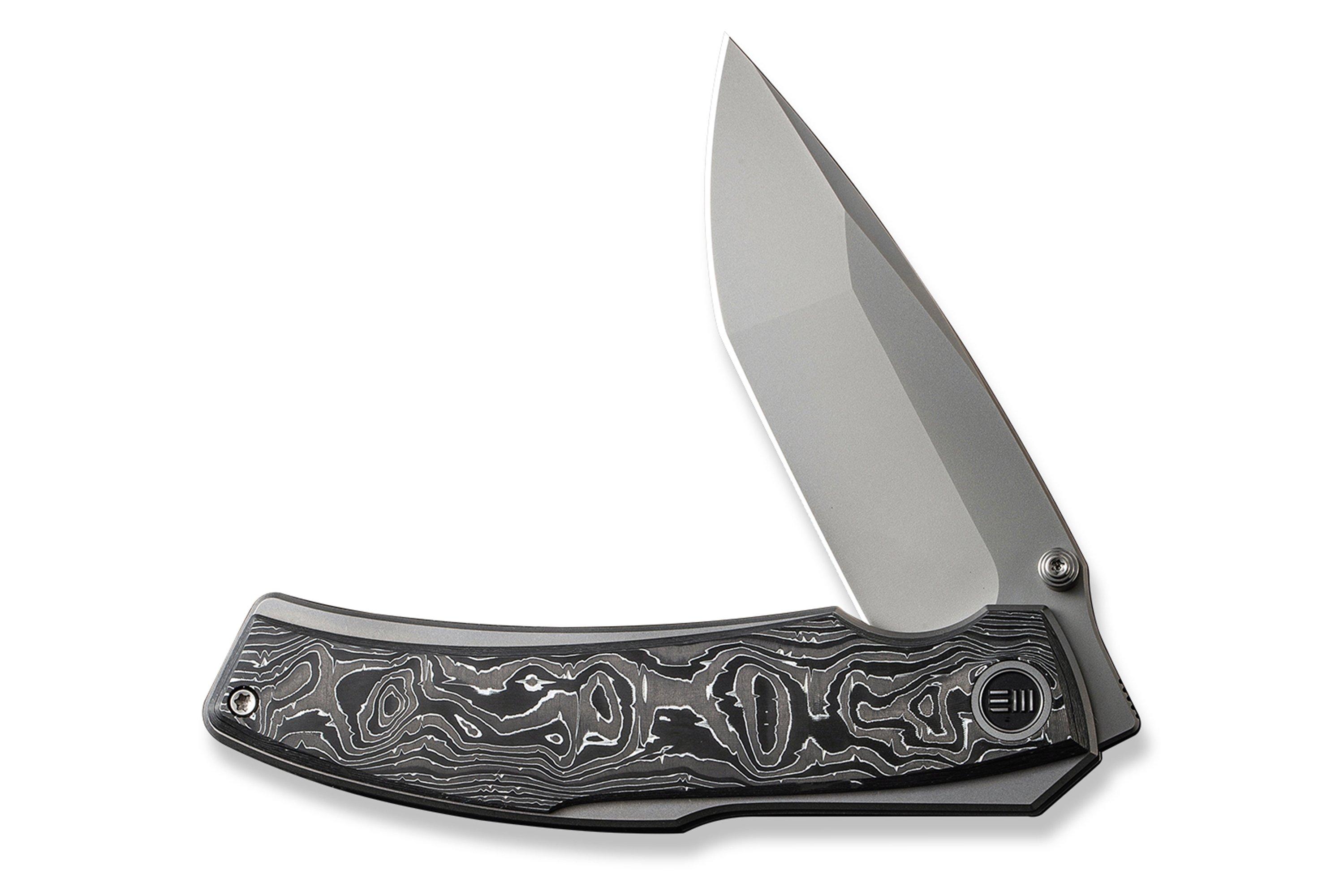 WE Knife Swordfin WE23067-3 Bead Blasted CPM 20CV, Aluminum Foil Carbon ...