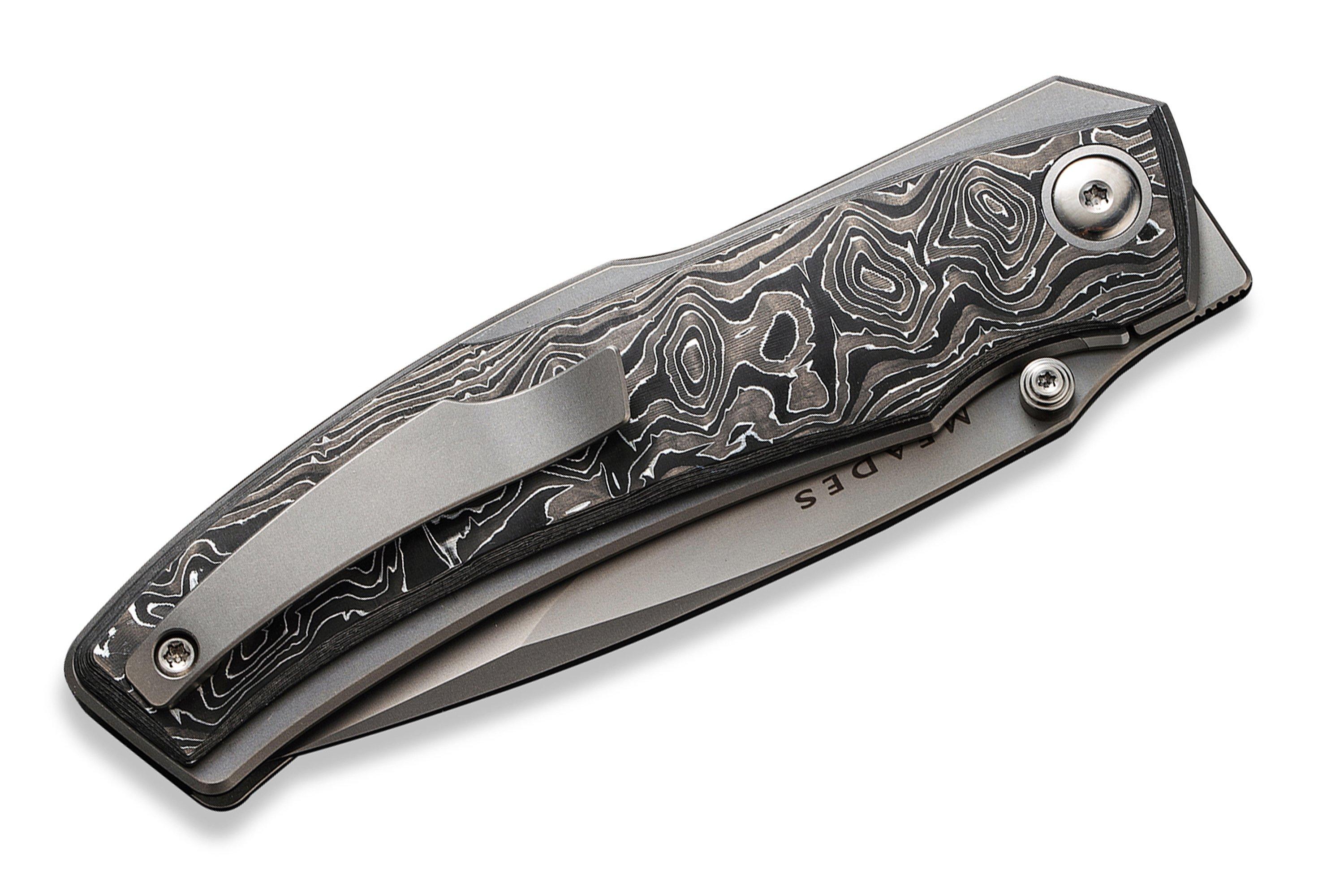 WE Knife Swordfin WE23067-3 Bead Blasted CPM 20CV, Aluminum Foil Carbon ...