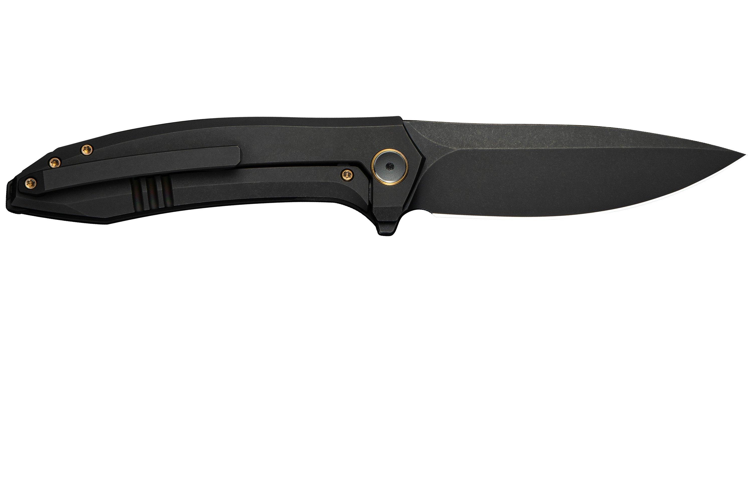 WE Knife Acuminal WE23070-1 Black Vanax, Black Titanium, pocket knife ...