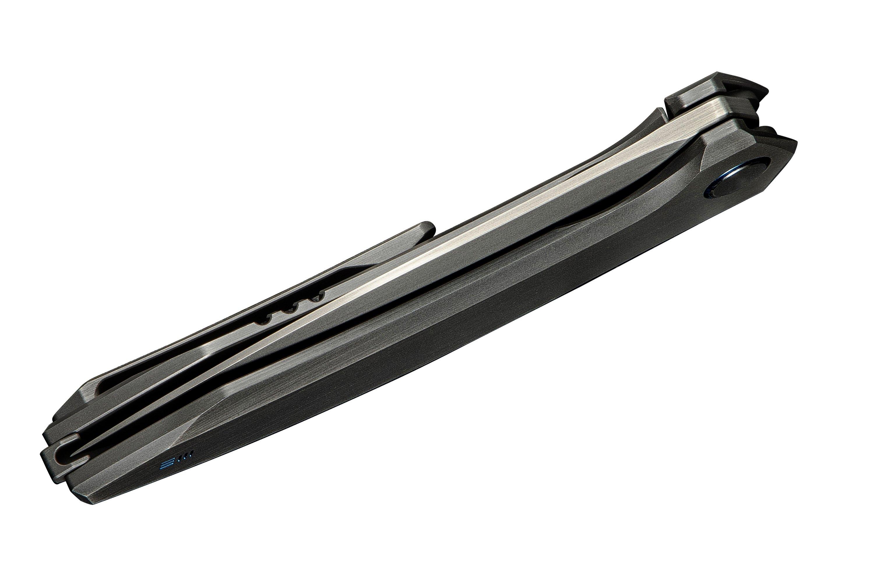 WE Knife Acuminal WE23070-3 Gray Vanax, Gray Titanium, pocket knife ...