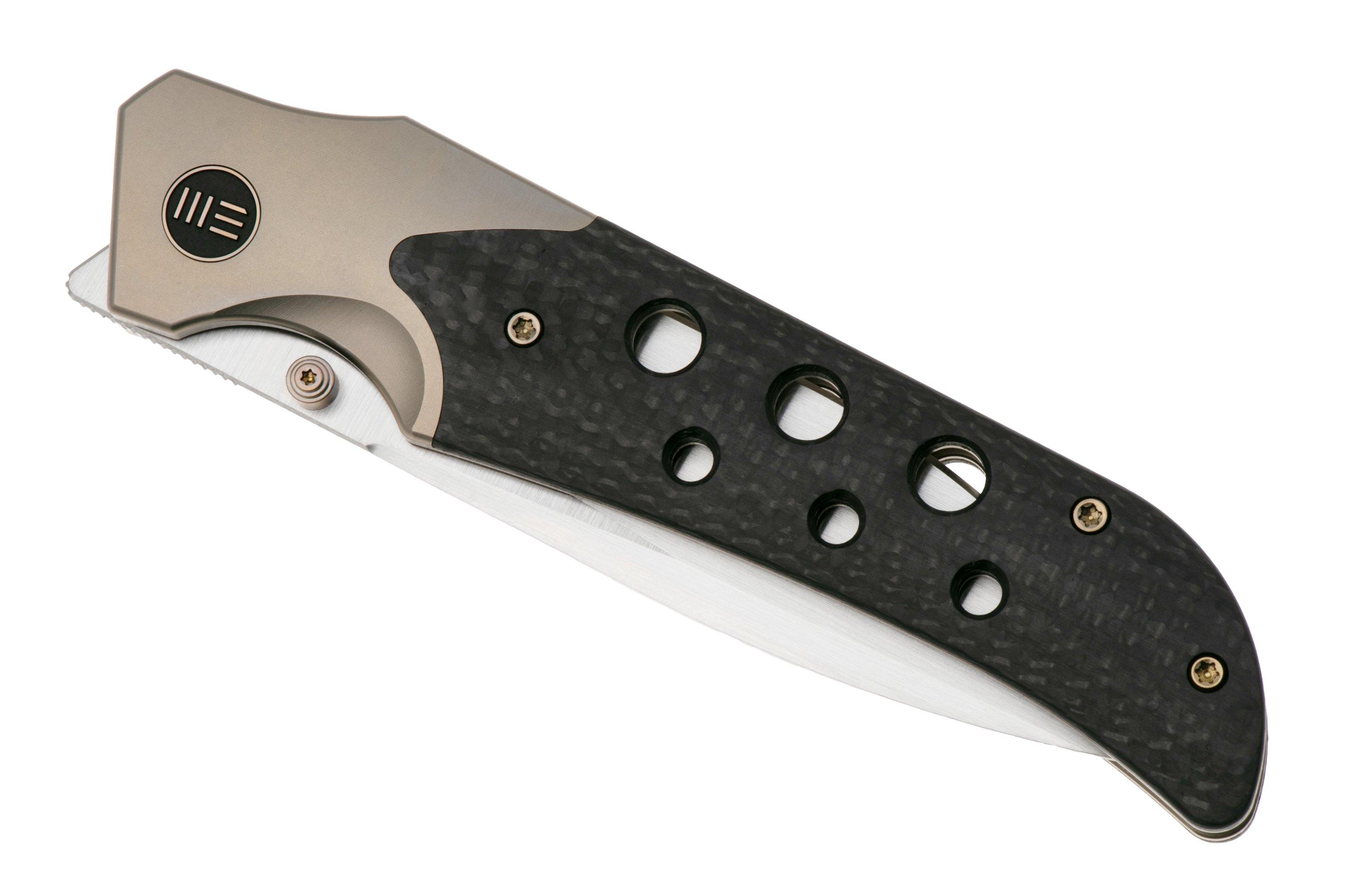 WE Knife Guthrie WE23072B-2 Satin Champagne Titanium, Twill Carbon ...