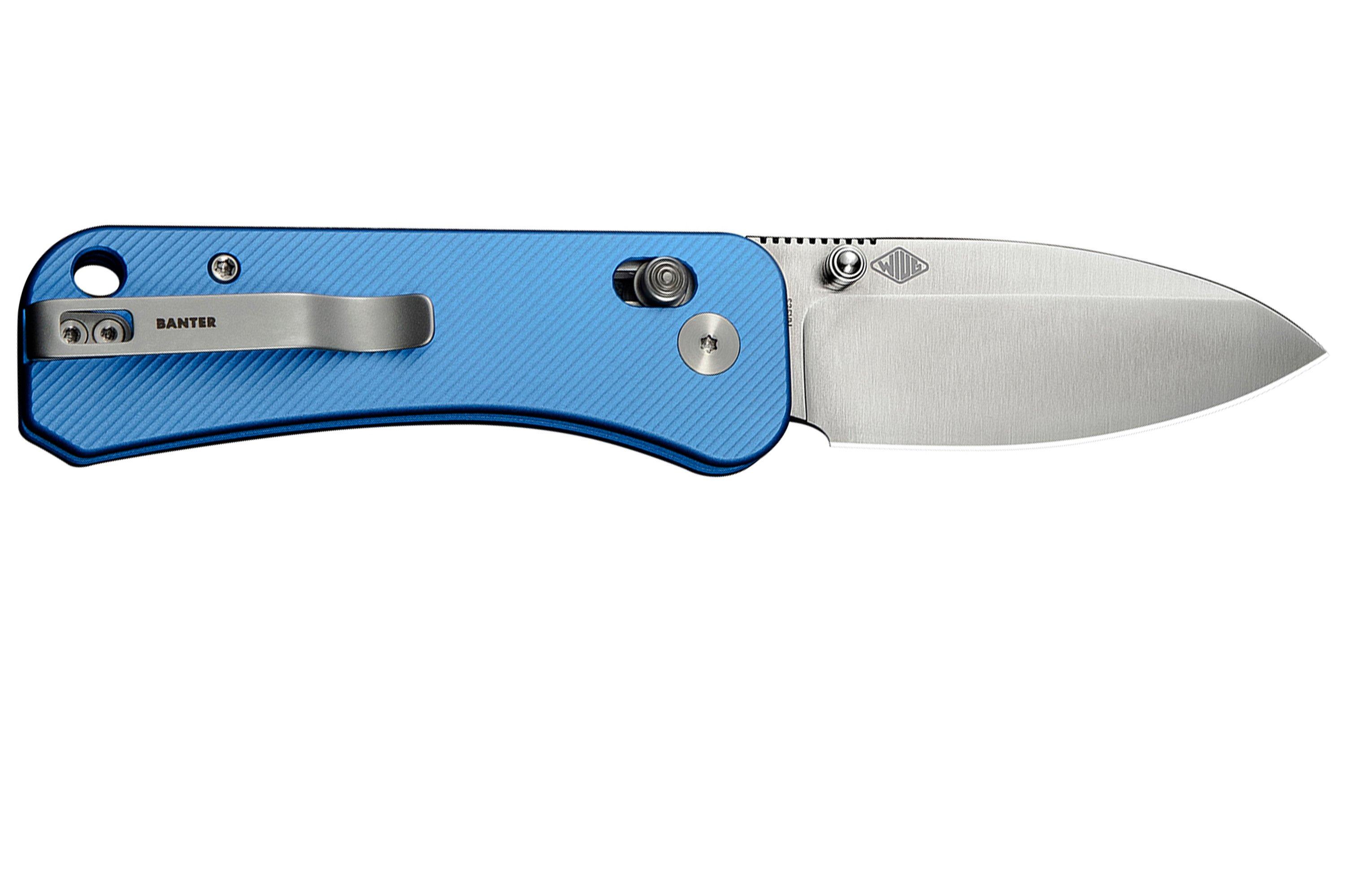 WE Knife Banter 2 WE23075-1 CPM-S35VN, Blue Aluminium, pocket knife ...