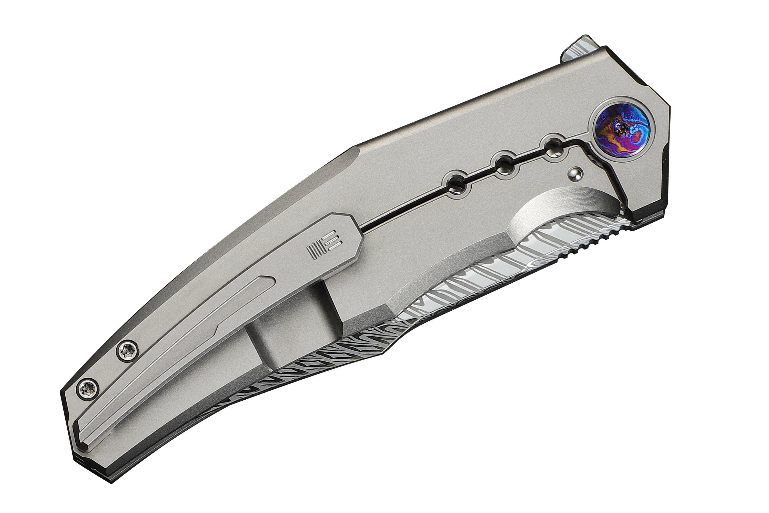 WE Knife Kyklos WE23086-DS1 Fafnir Damasteel, Titanium, navaja ...