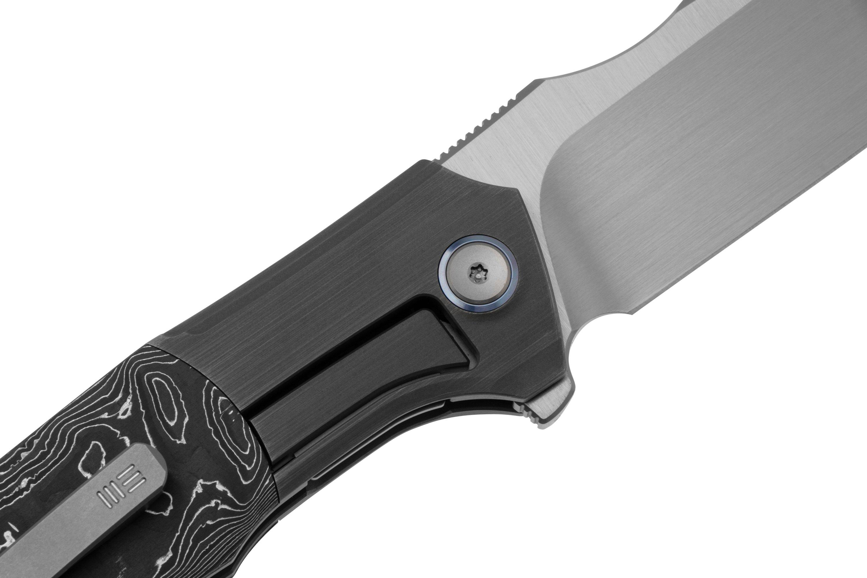 WE Knife Archeozoic WE23091-2 Satin, Aluminum Foil Carbon Inlay, pocket ...