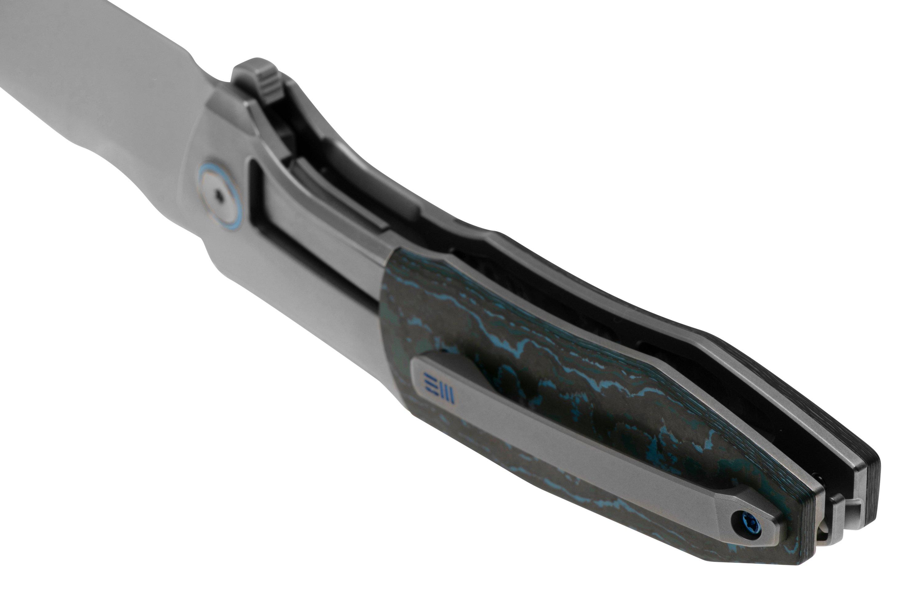 WE Knife Archeozoic WE23091-4 Bead Blasted Titanium Arctic Storm Fat ...