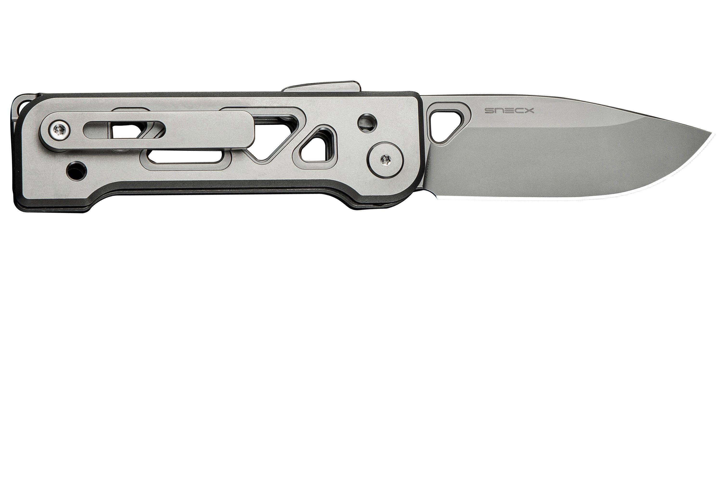 WE Knife Tyro WE24001-2 Stonewashed CPM 20CV, Gray Titanium, Snecx Tan ...