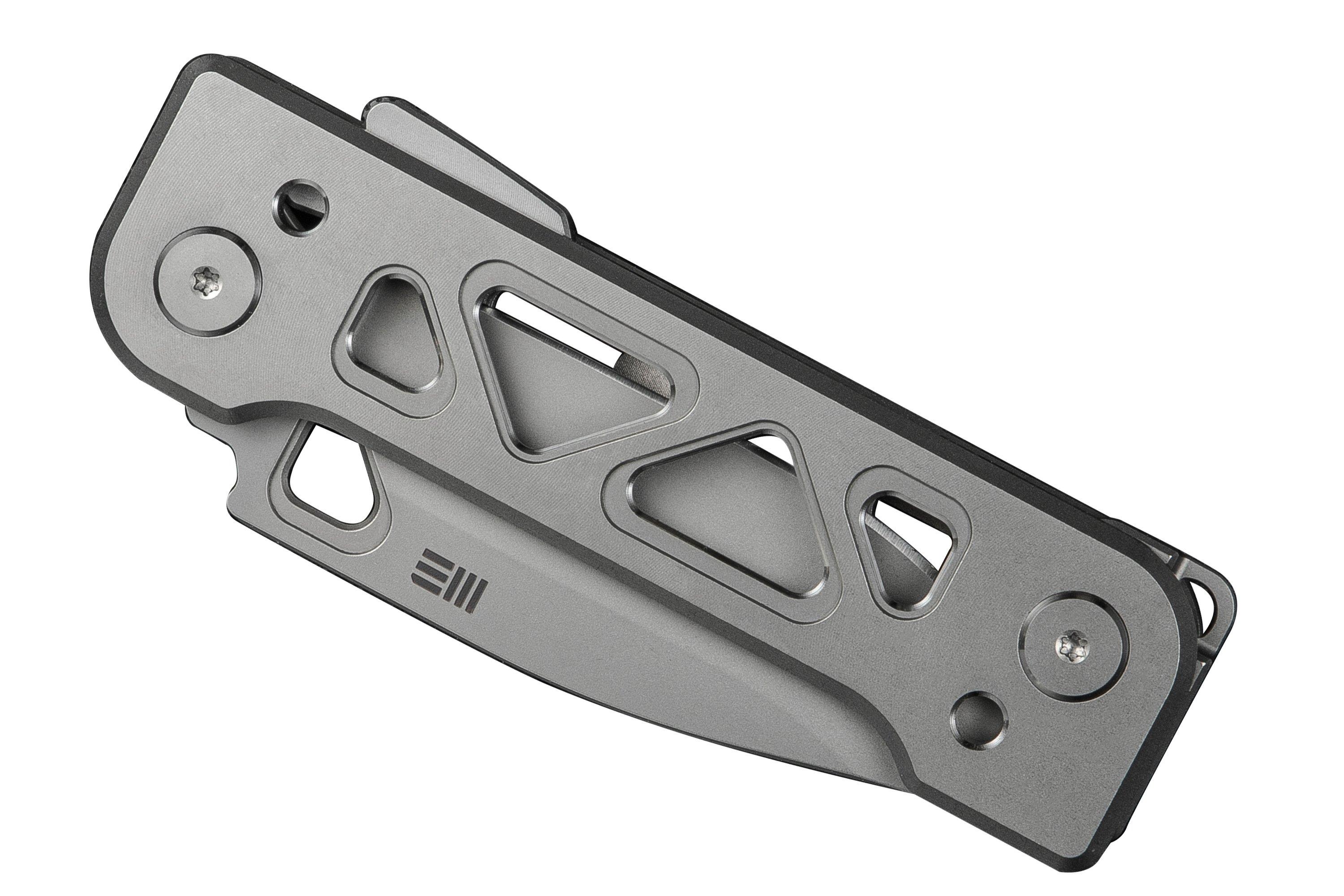 WE Knife Tyro WE24001-2 Stonewashed CPM 20CV, Gray Titanium, Snecx Tan ...