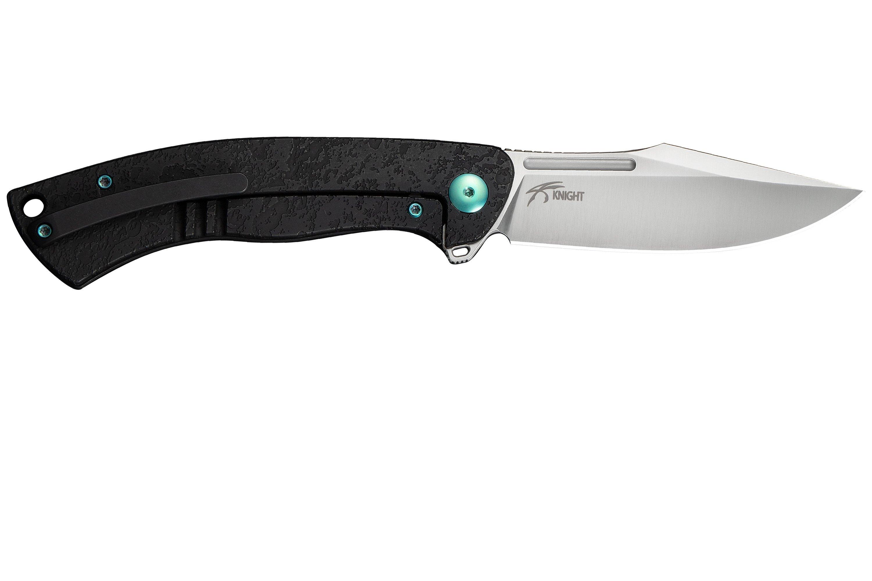 WE Knife Essential Knight WE24003-1 Satin Böhler M390, Etched Black ...