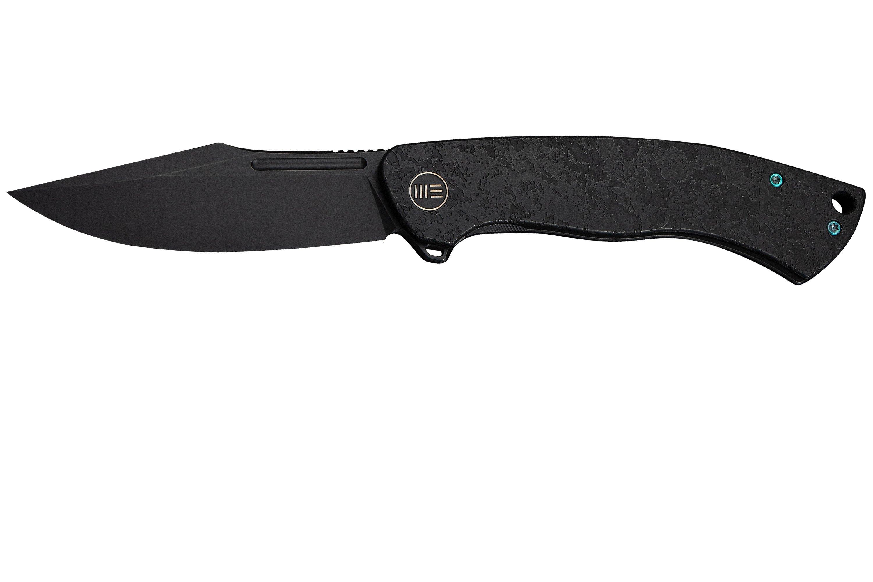 WE Knife Essential Knight WE24003-2 Blackwashed Böhler M390, Etched ...