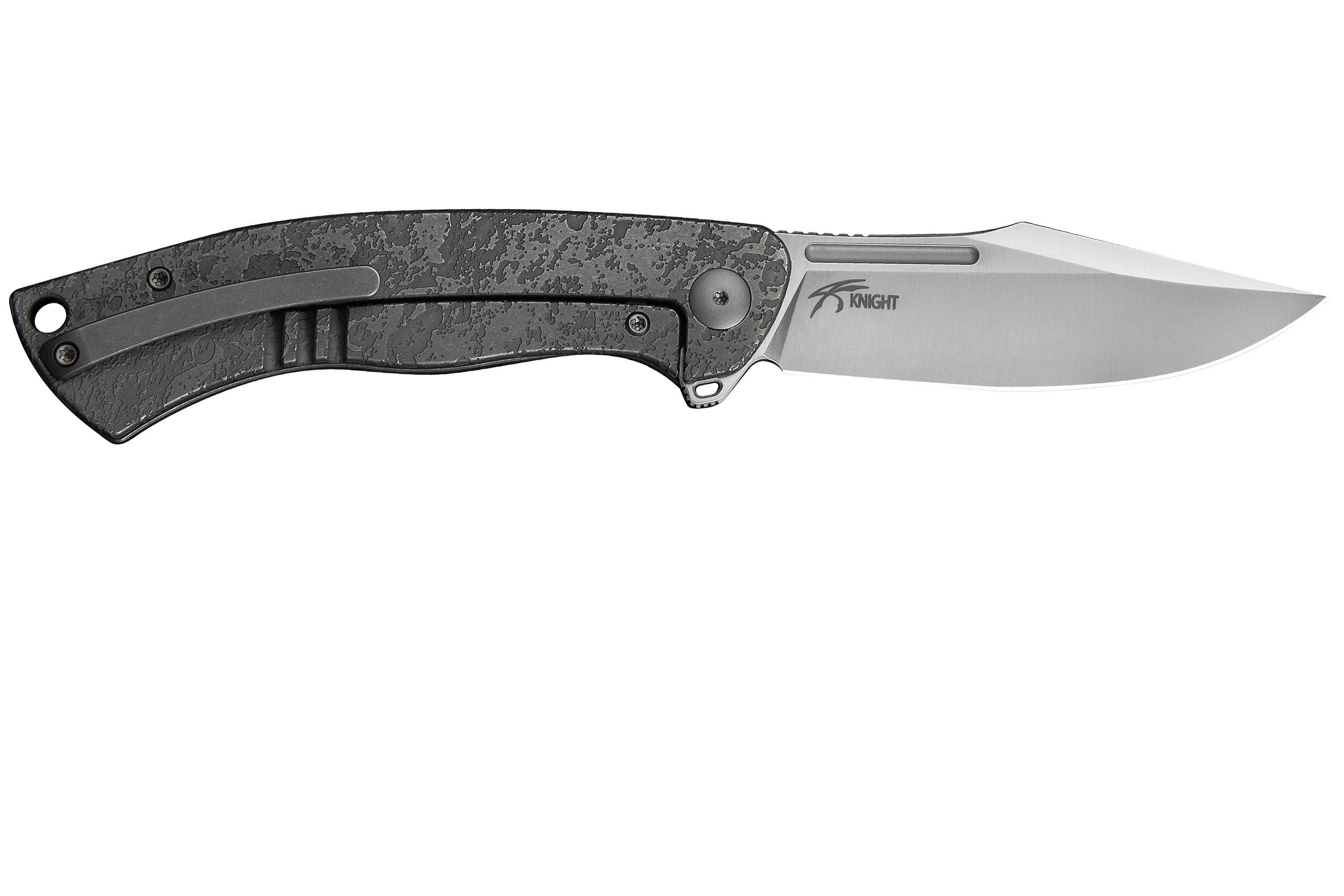 WE Knife Essential Knight WE24003-3 Satin Böhler M390, Etched Gray ...
