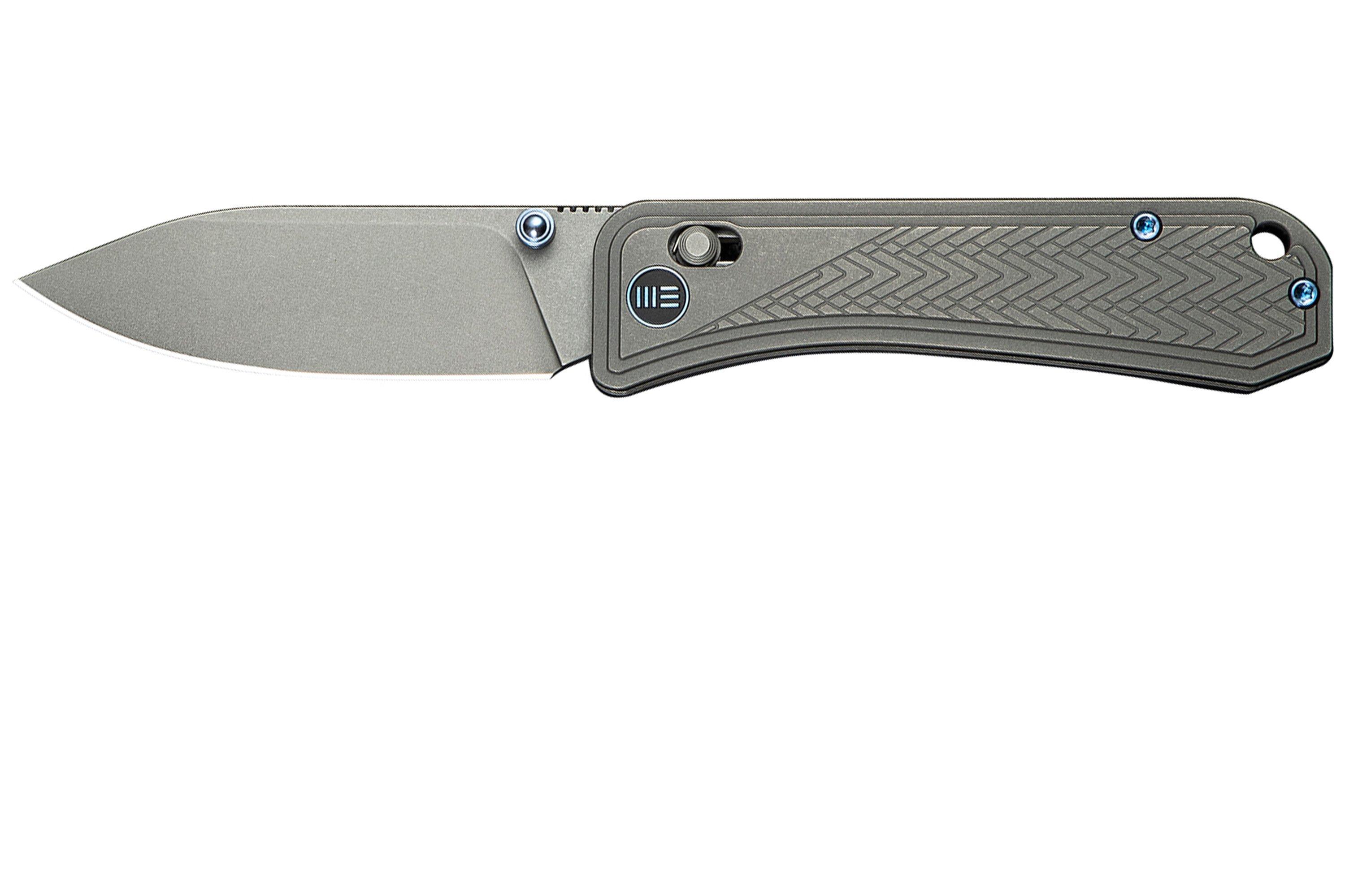 WE Knife Bougie Banter WE24009-2 Gray Stonewashed Gray Titanium, pocket ...