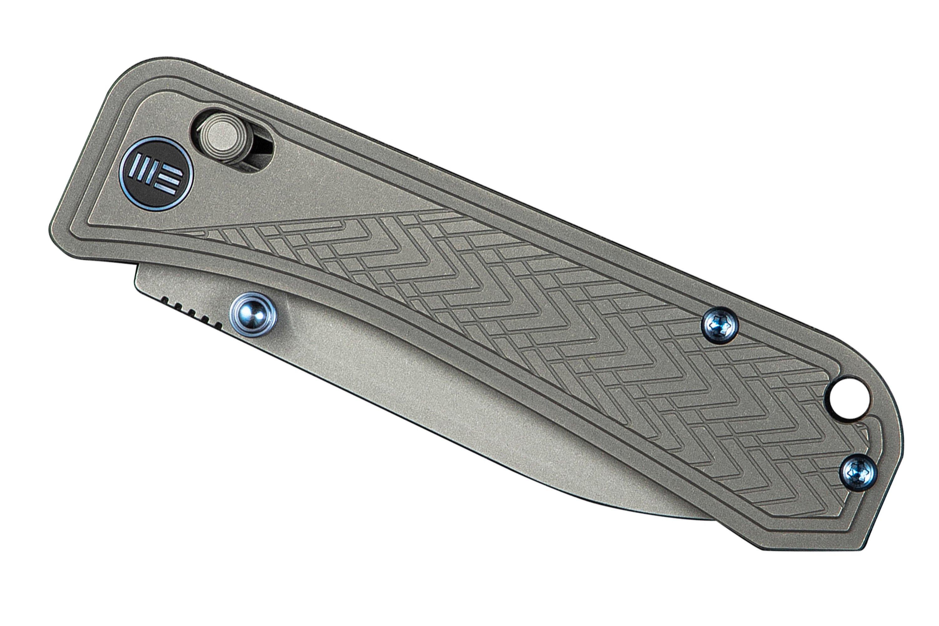 WE Knife Bougie Banter WE24009-2 Gray Stonewashed Gray Titanium, pocket ...