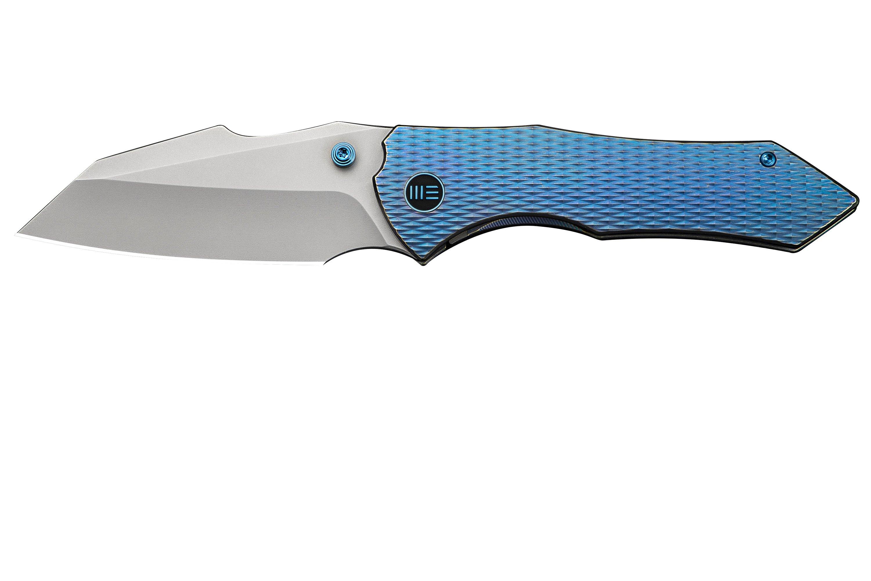 WE Knife High-Fin XL WE24010-2 Bead Blasted CPM 20CV, Diamond Patterned ...