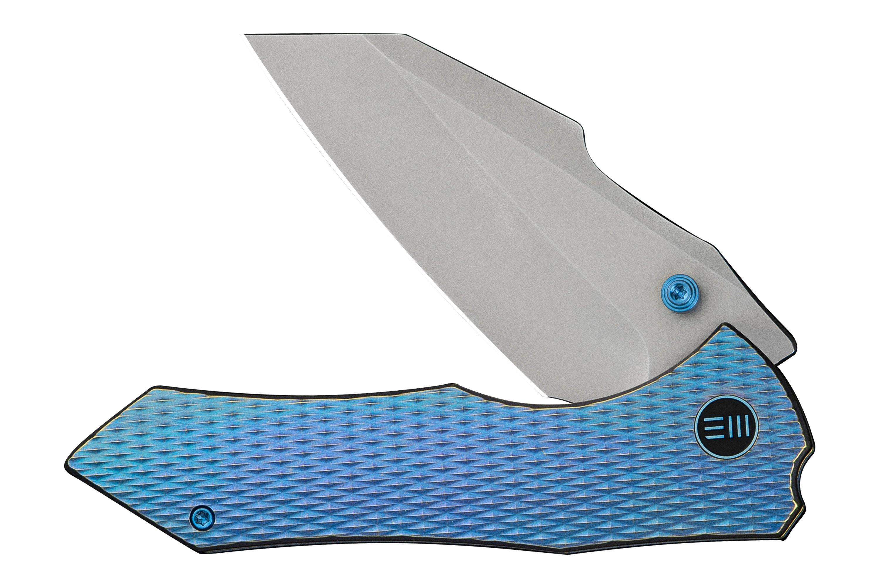 WE Knife High-Fin XL WE24010-2 Bead Blasted CPM 20CV, Diamond Patterned ...