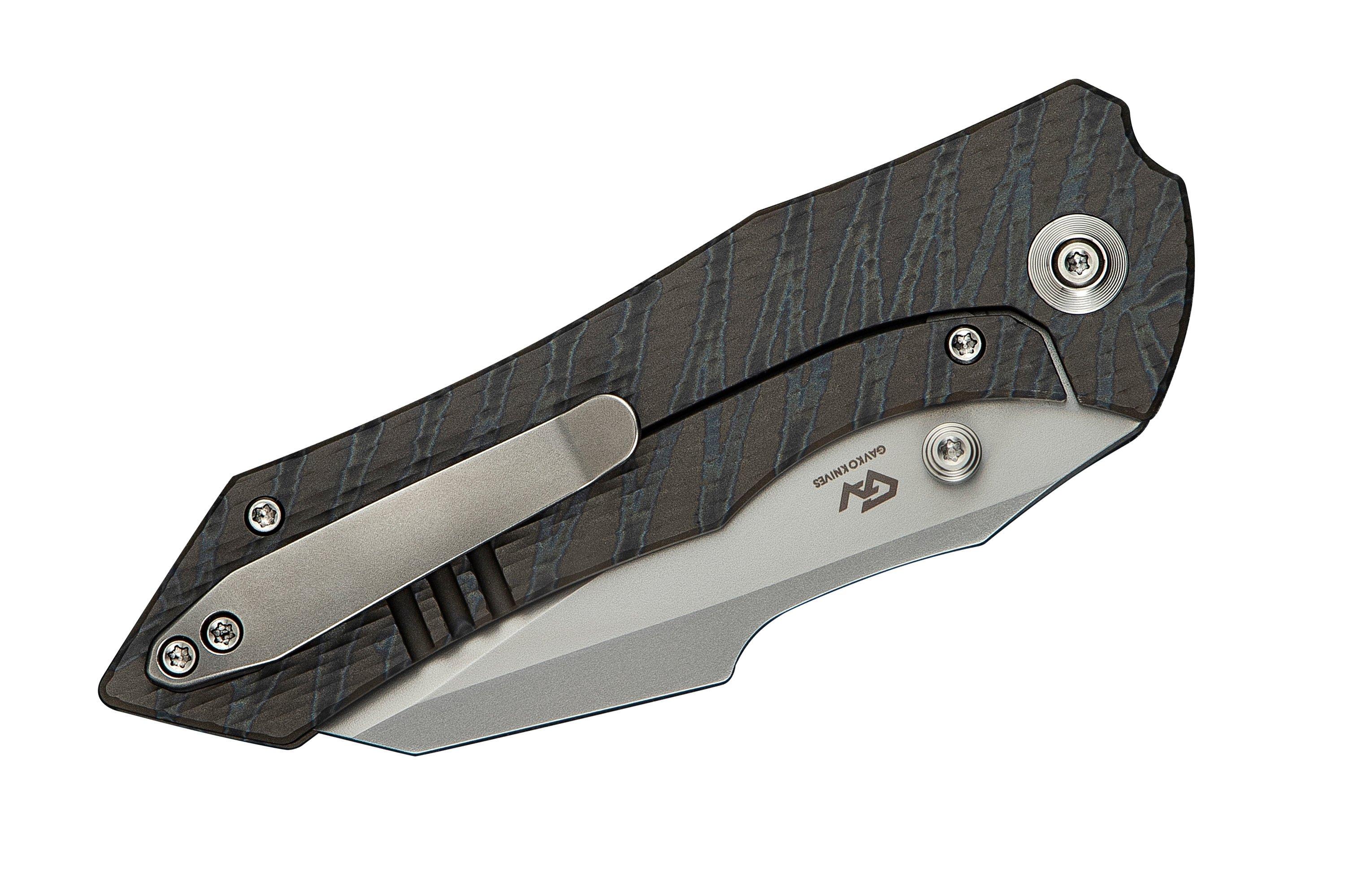 WE Knife High-Fin XL WE24010-4 Bead Blasted CPM 20CV, Diamond Tiger ...