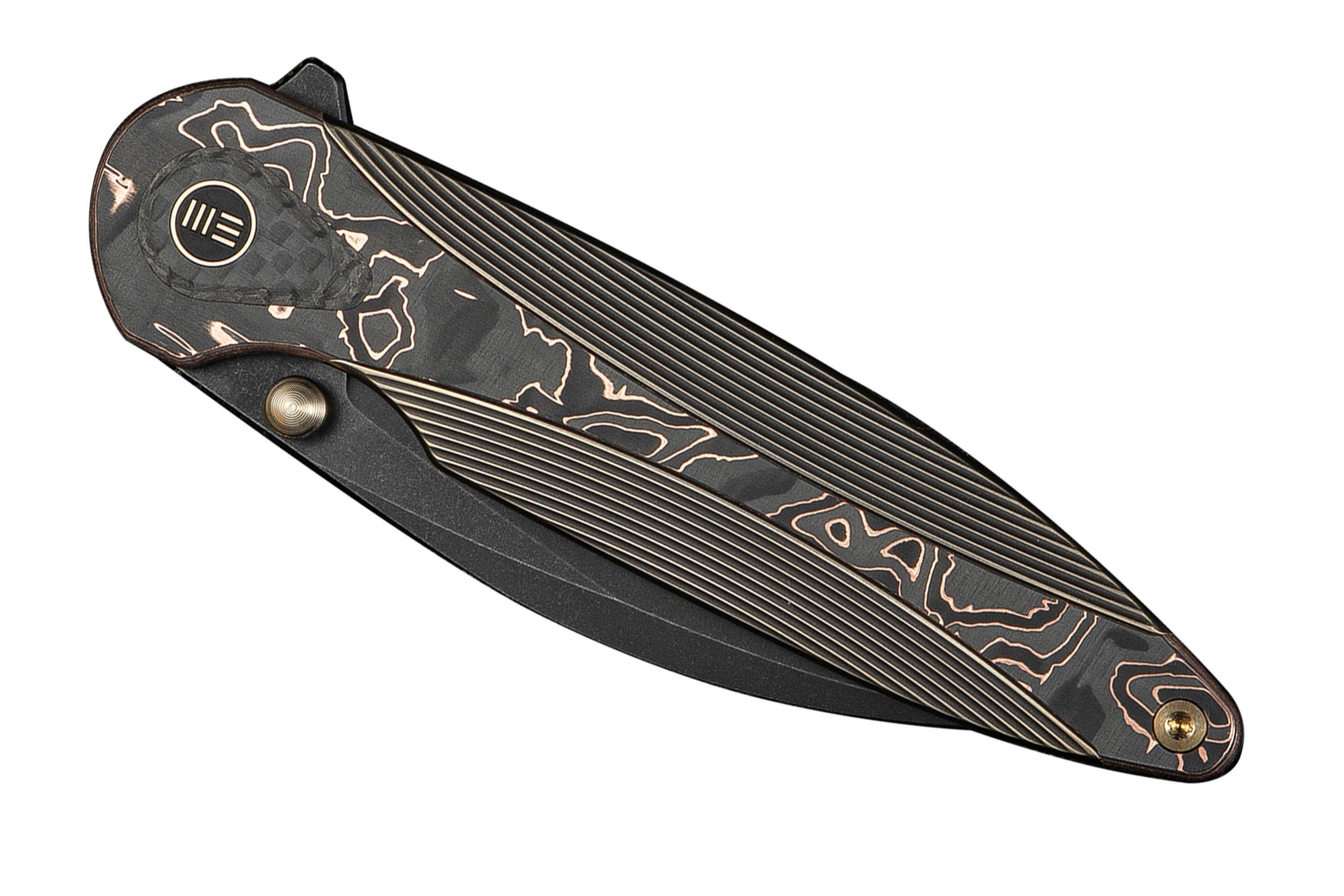 WE Knife Zenthra WE24021C-3 Black Stonewashed M390 Bronze/Black ...