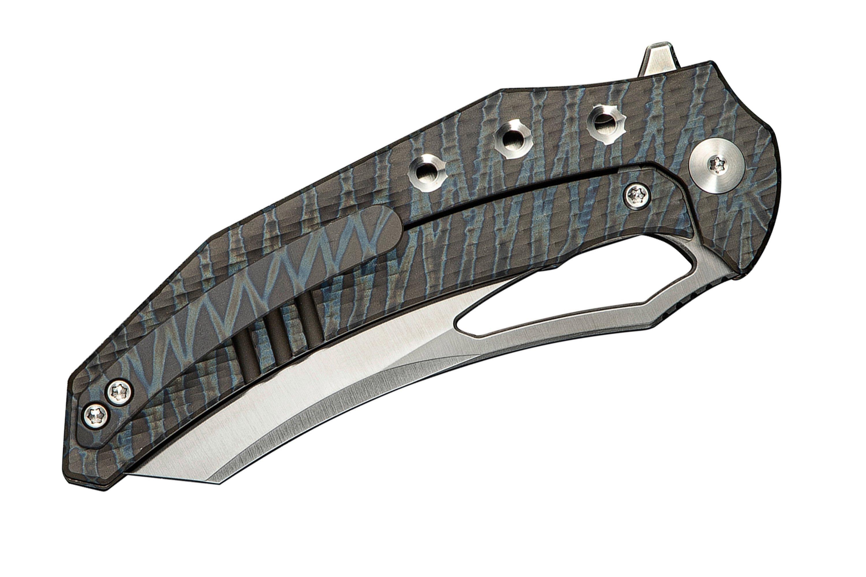 WE Knife Epaulette WE24024-2 Satin M390 Diamond/Tiger Stripe Flamed ...